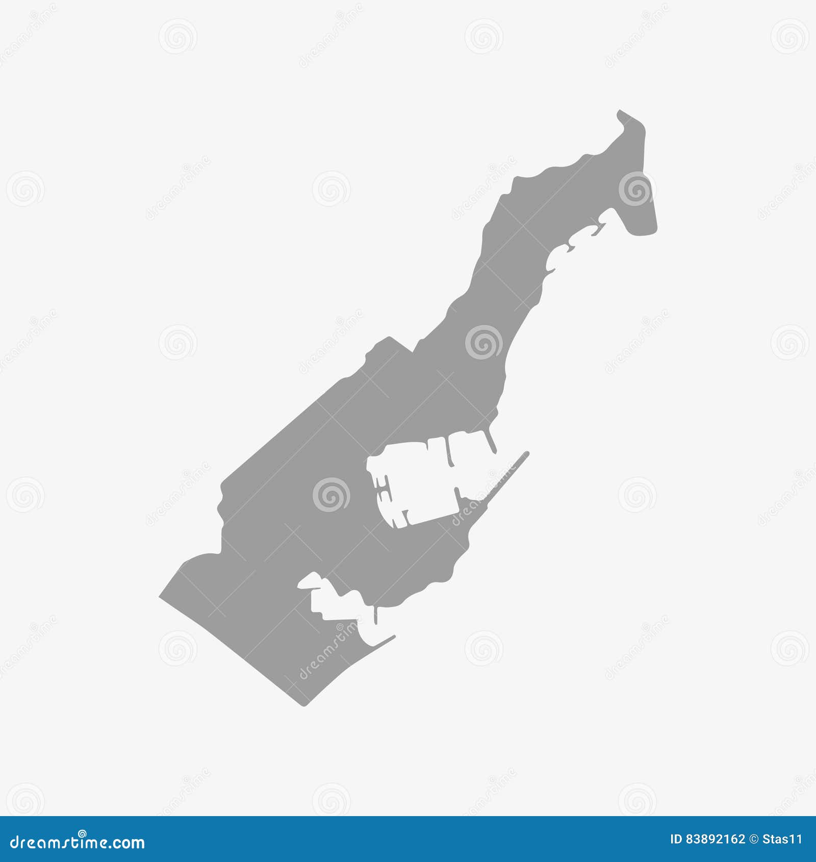 Map Monaco On White Background. Map And Flag Of Monaco Sign. Outline ...