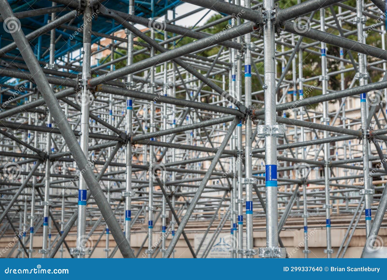 Steel Structural Pattern of Under Event Stand Scaffolding Monaco ...
