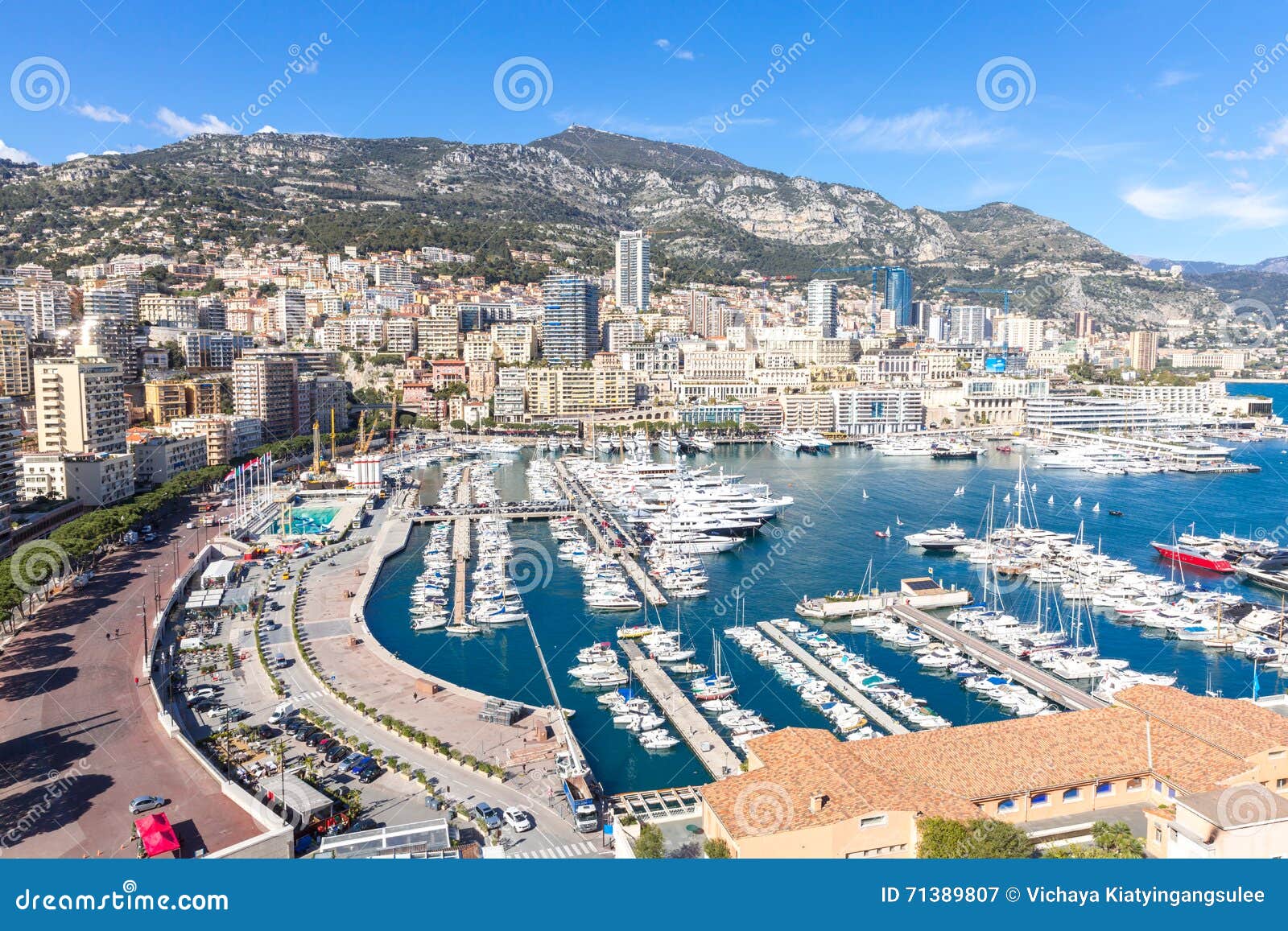 Monaco Monte - carlo hamn fotografering för bildbyråer. Bild av ...