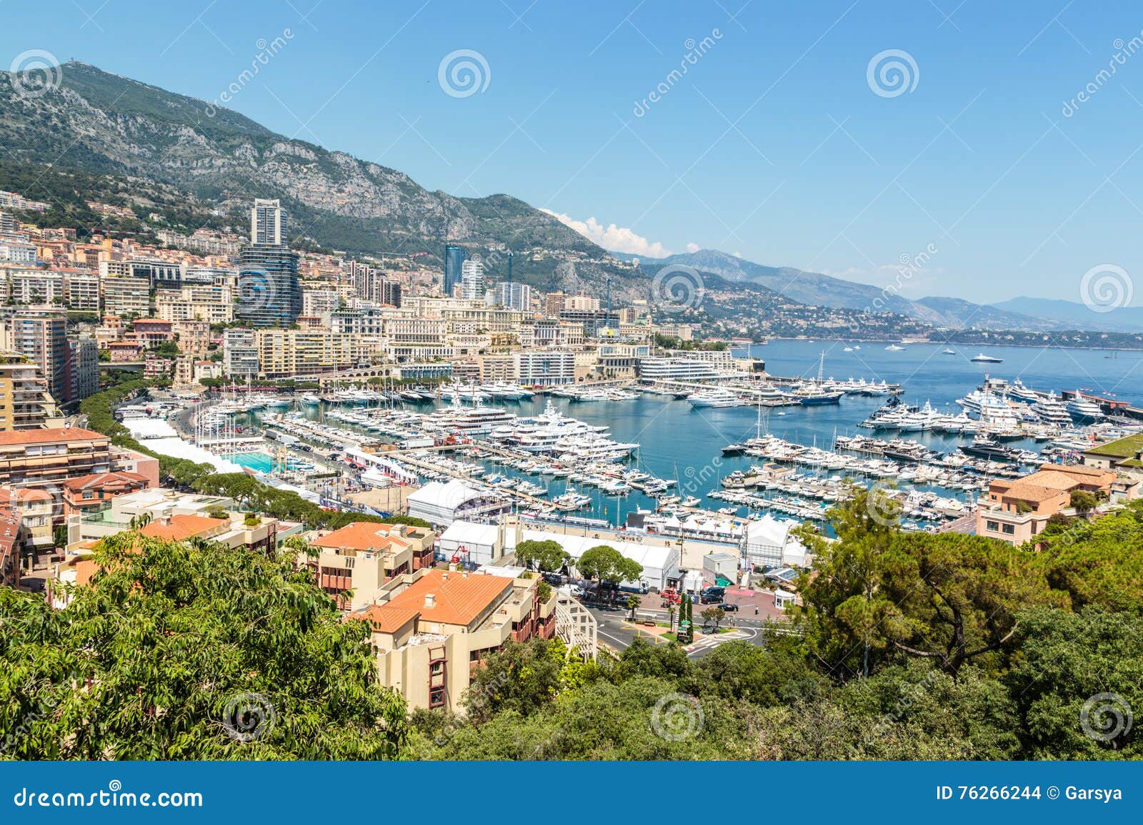 Monaco Monte Carlo Sea View Editorial Stock Image - Image of elite ...