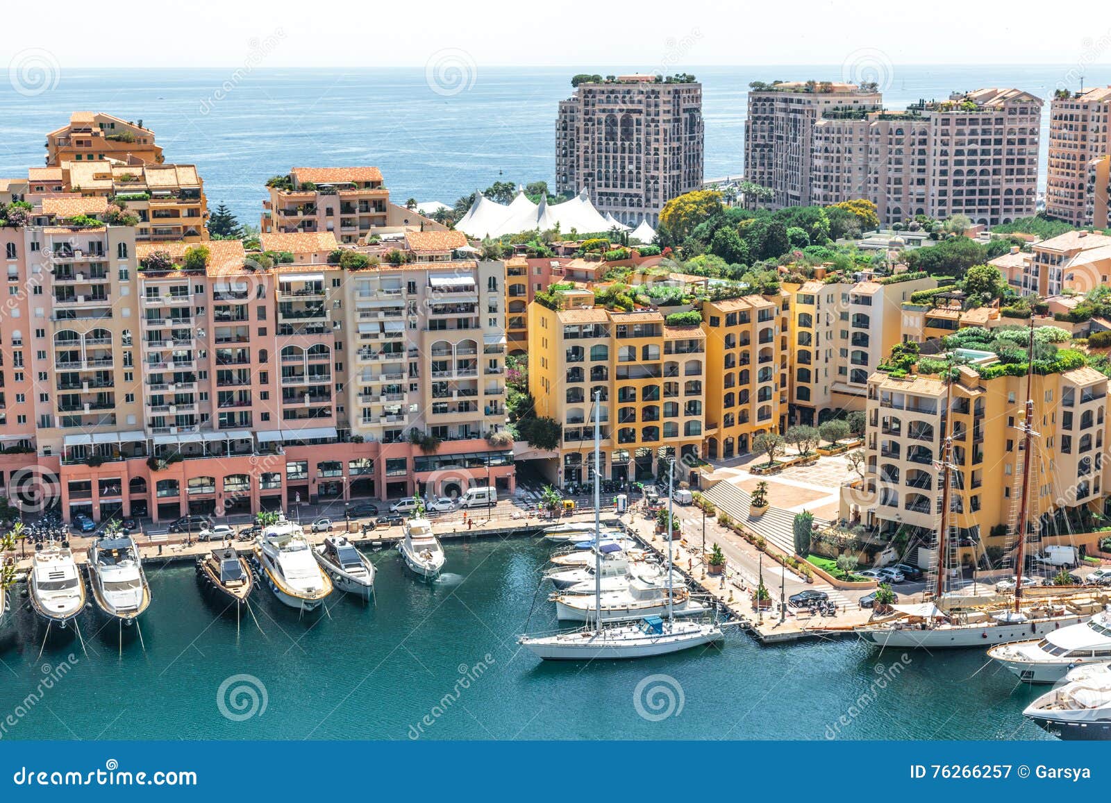 Monaco Monte Carlo Sea View Stock Image - Image of quay, europe: 76266257