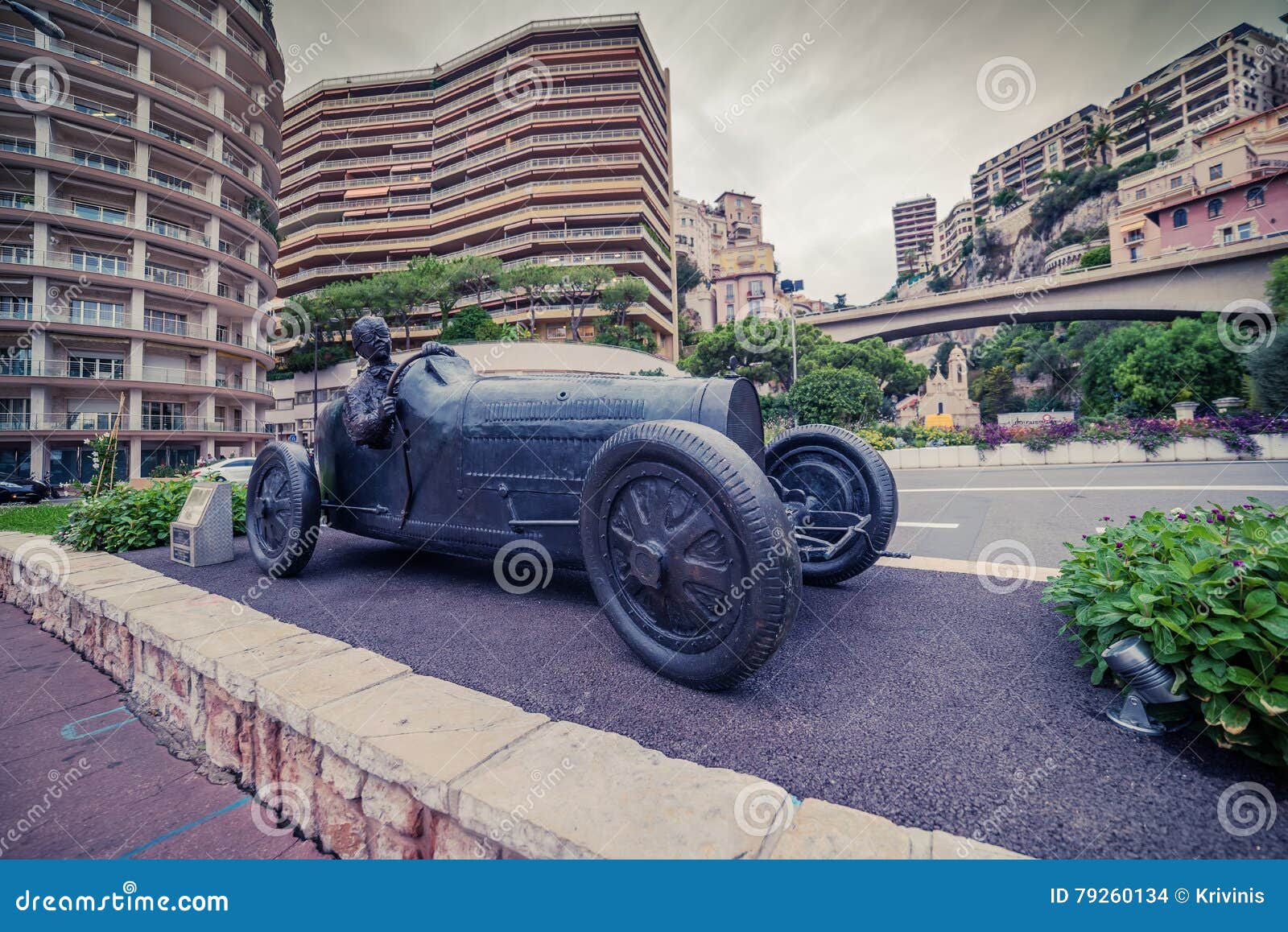 Monaco: Monument of Racing Car Editorial Stock Image - Image of outdoor ...