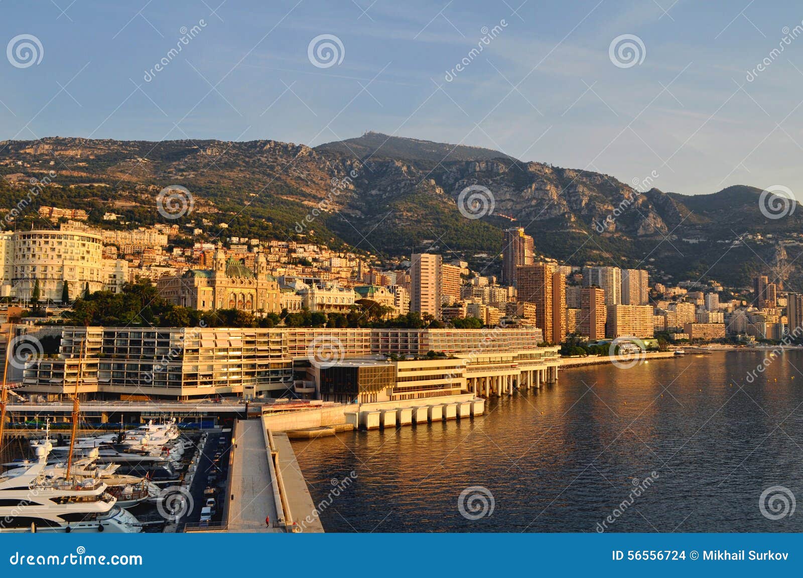 Monaco stock photo. Image of kingdom, morning, montecarlo - 56556724
