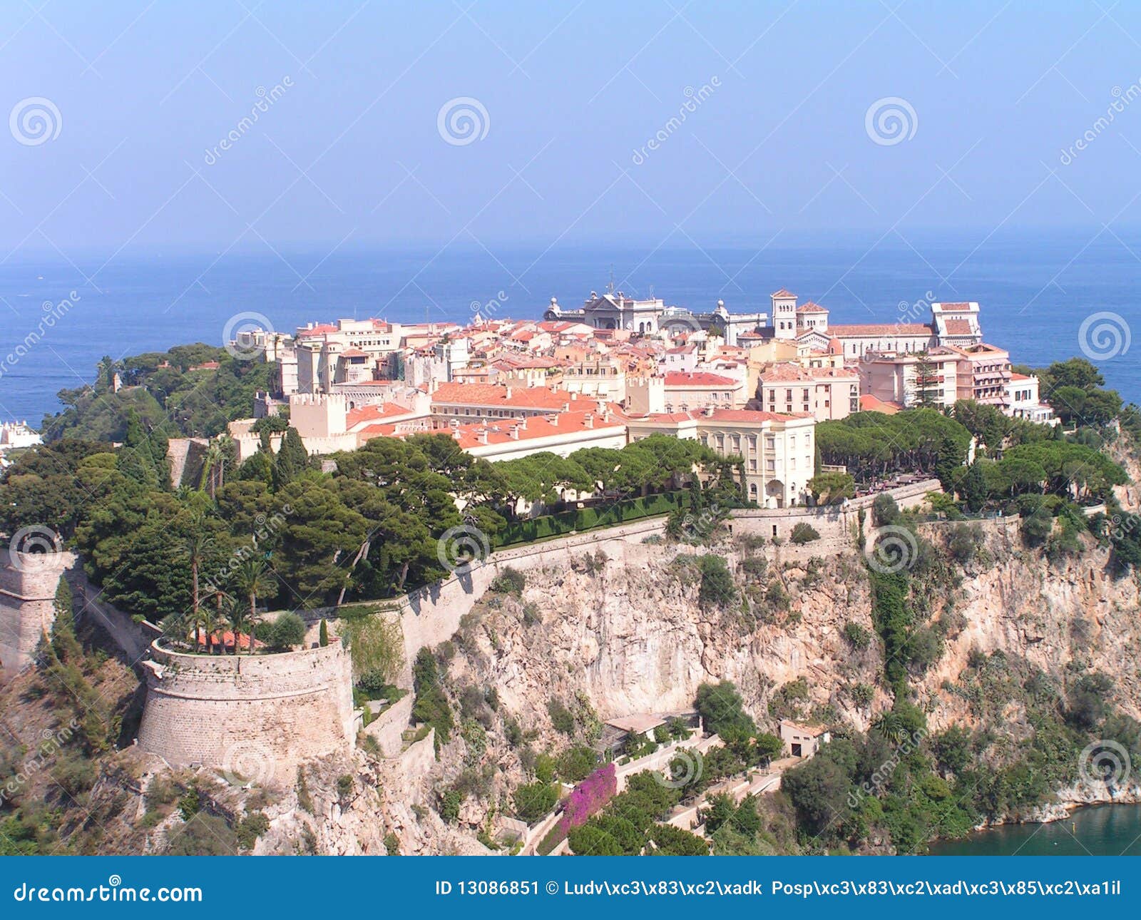 Monaco palace stock image. Image of coast, fortification - 13086851