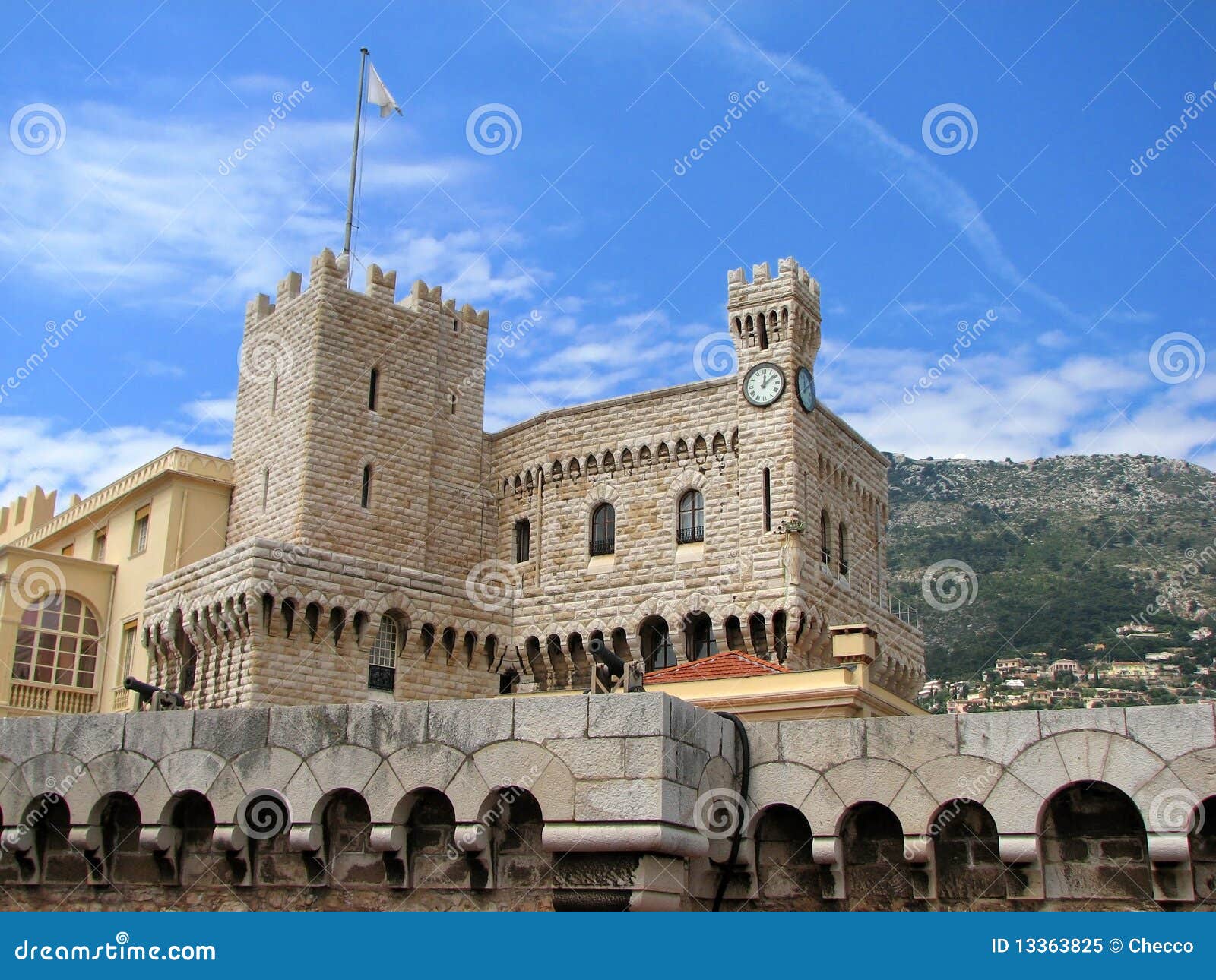 Monaco - Prince s Palace stock image. Image of carlo - 13363825