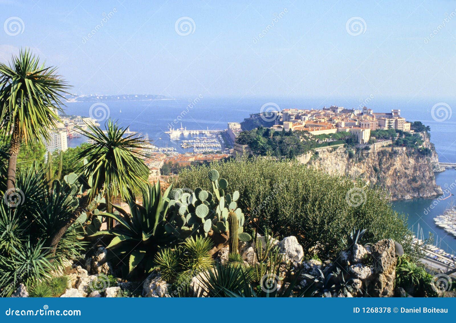 Monaco rock stock photo. Image of coast, principality - 1268378