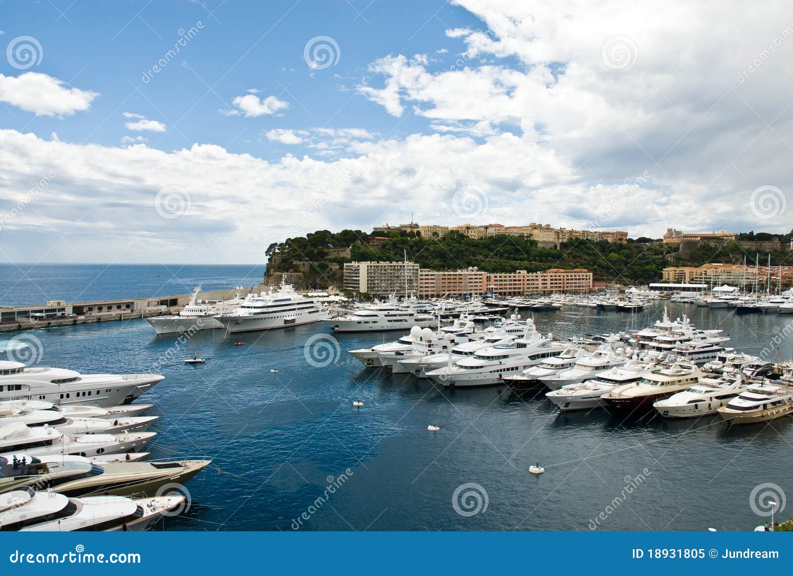 Monaco seaport scenery stock image. Image of destination - 18931805