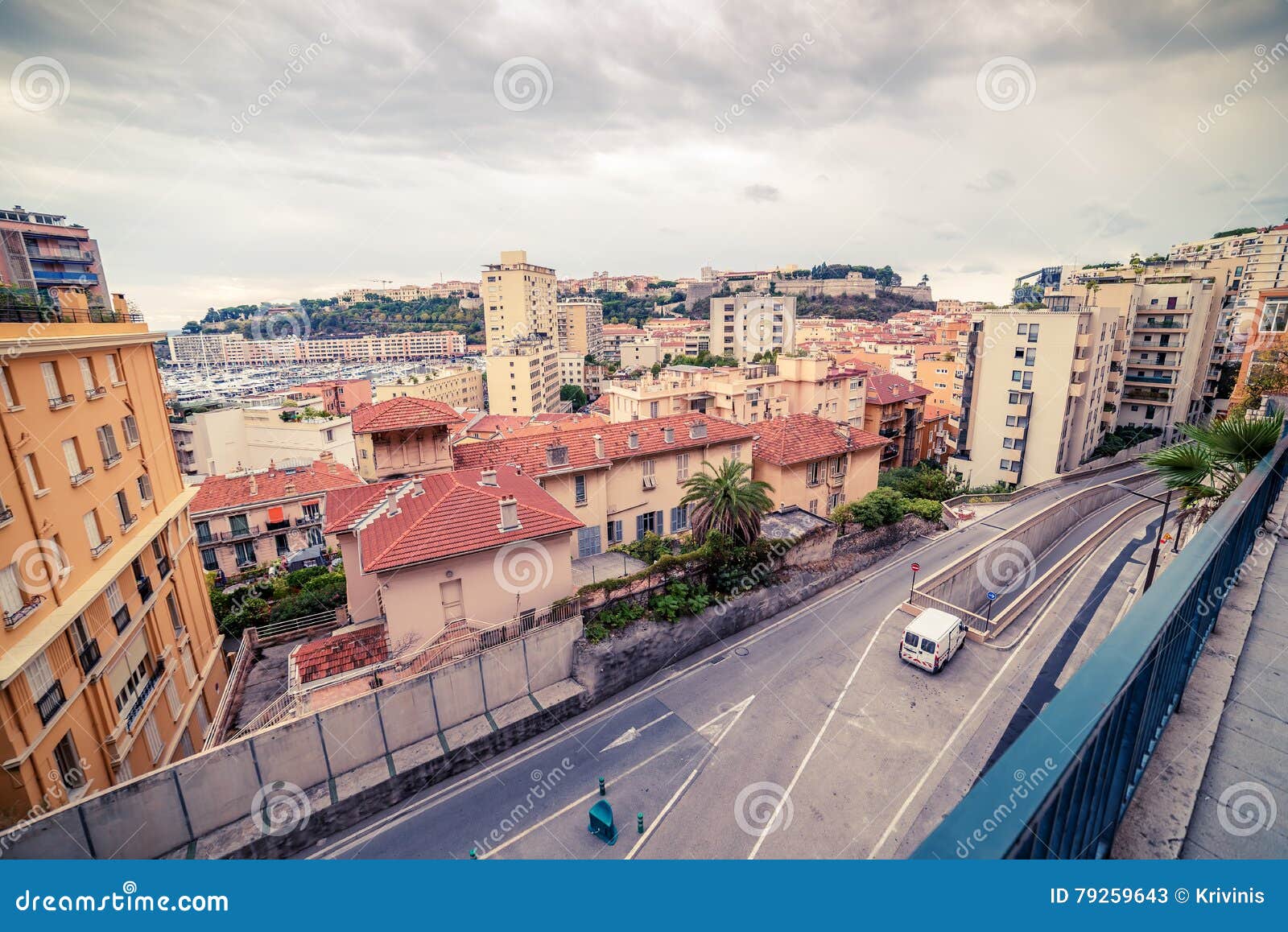 Monaco: Top View of the City Stock Image - Image of europe, microstate ...