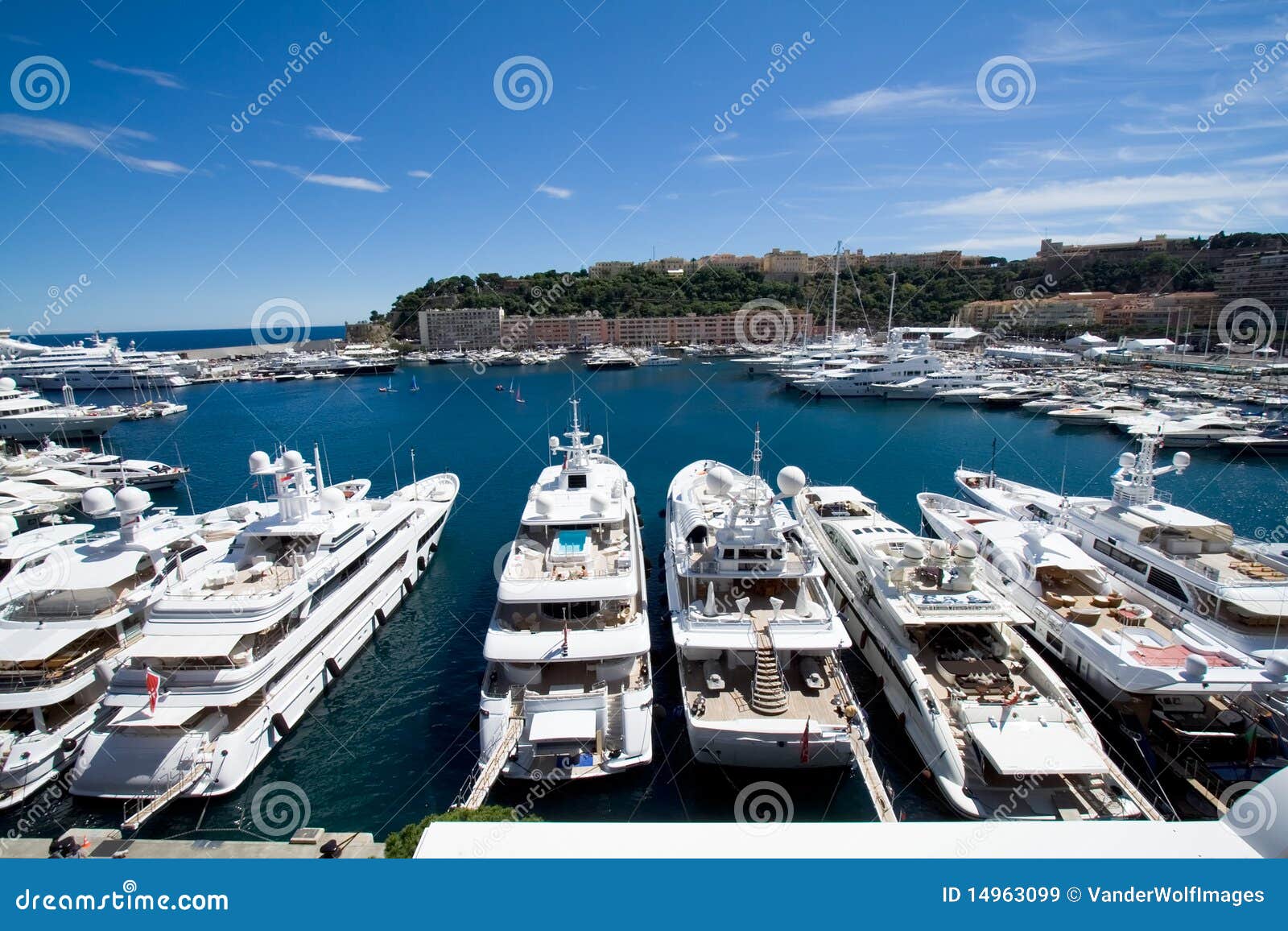Monaco yachts harbor stock image. Image of europe, mediterranean - 14963099