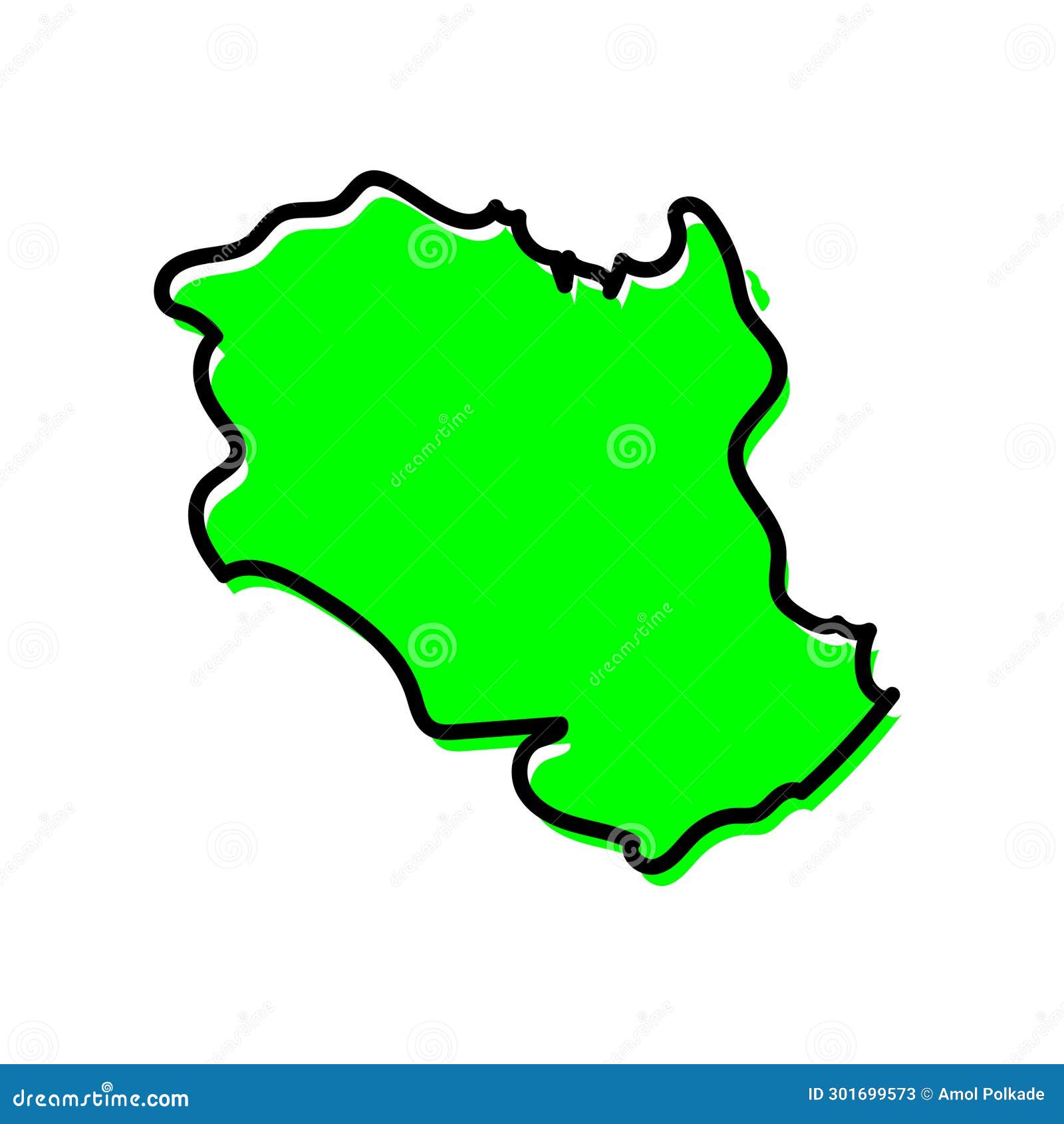 Monagas State of Venezuela Vector Map Design Stock Vector ...