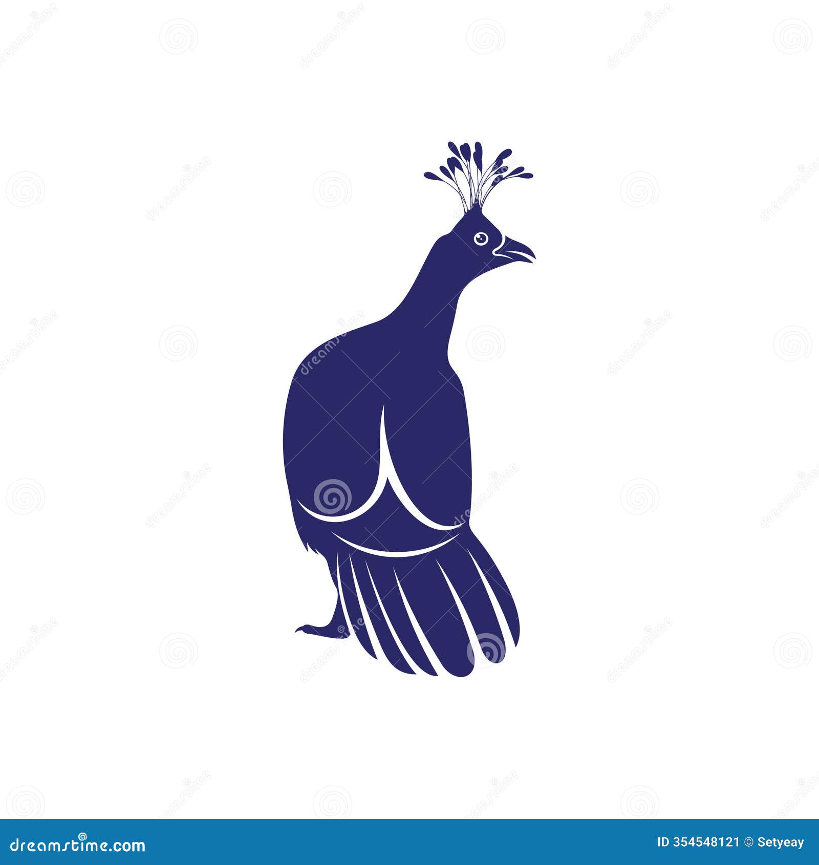 Monal Himalayan Design Vector Illustration. Monal Himalayan Silhouette ...