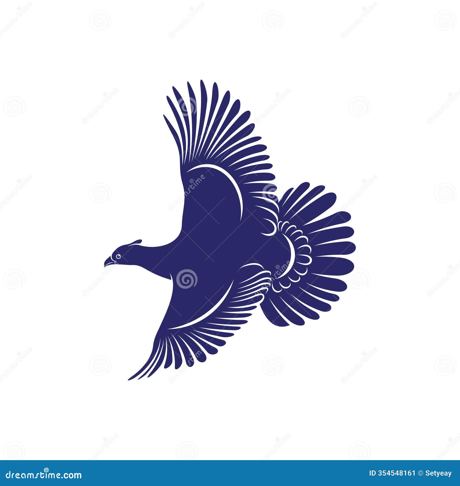 Monal Himalayan Design Vector Illustration. Monal Himalayan Silhouette ...