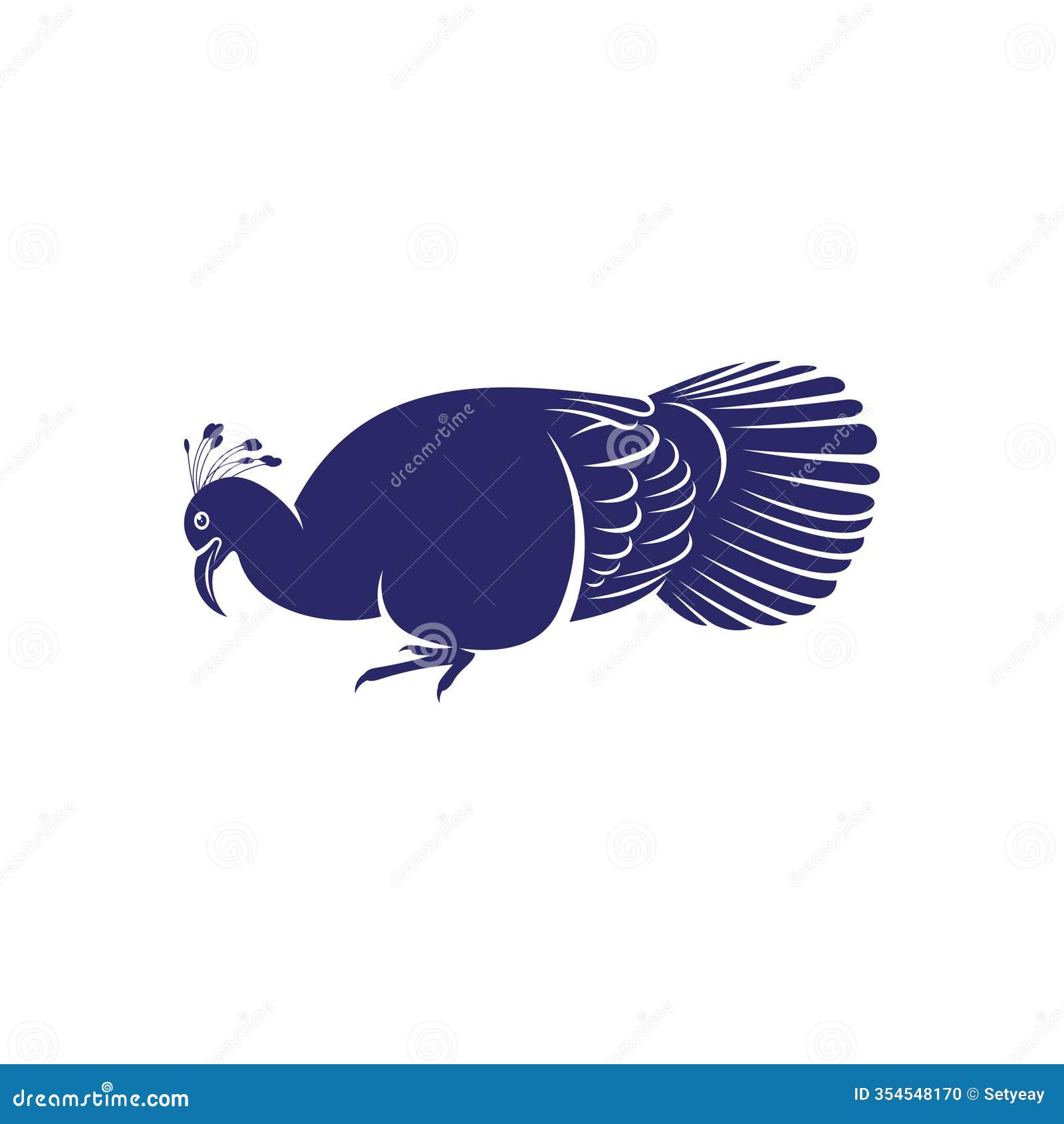 Monal Himalayan Design Vector Illustration. Monal Himalayan Silhouette ...