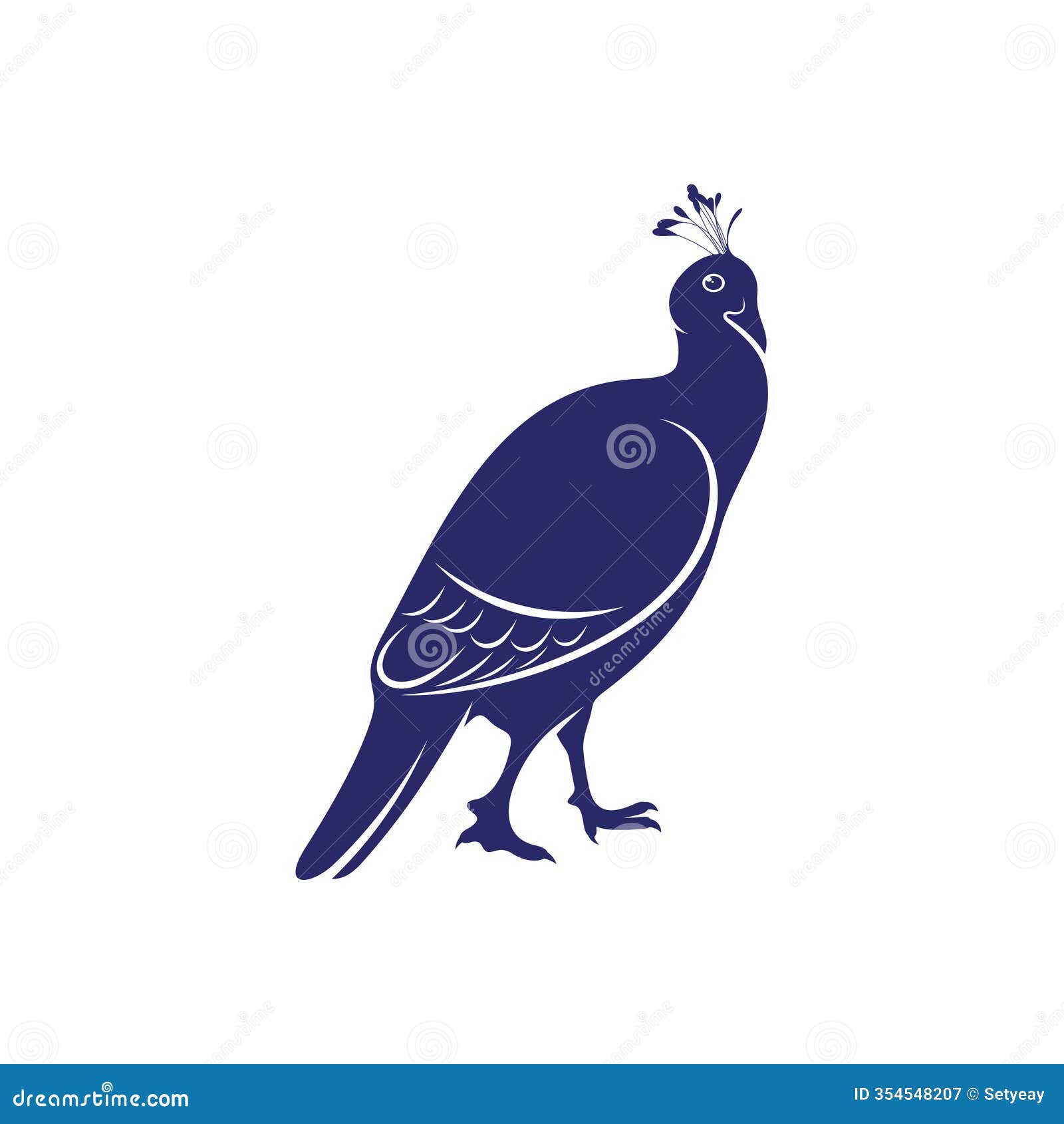 Monal Himalayan Design Vector Illustration. Monal Himalayan Silhouette ...