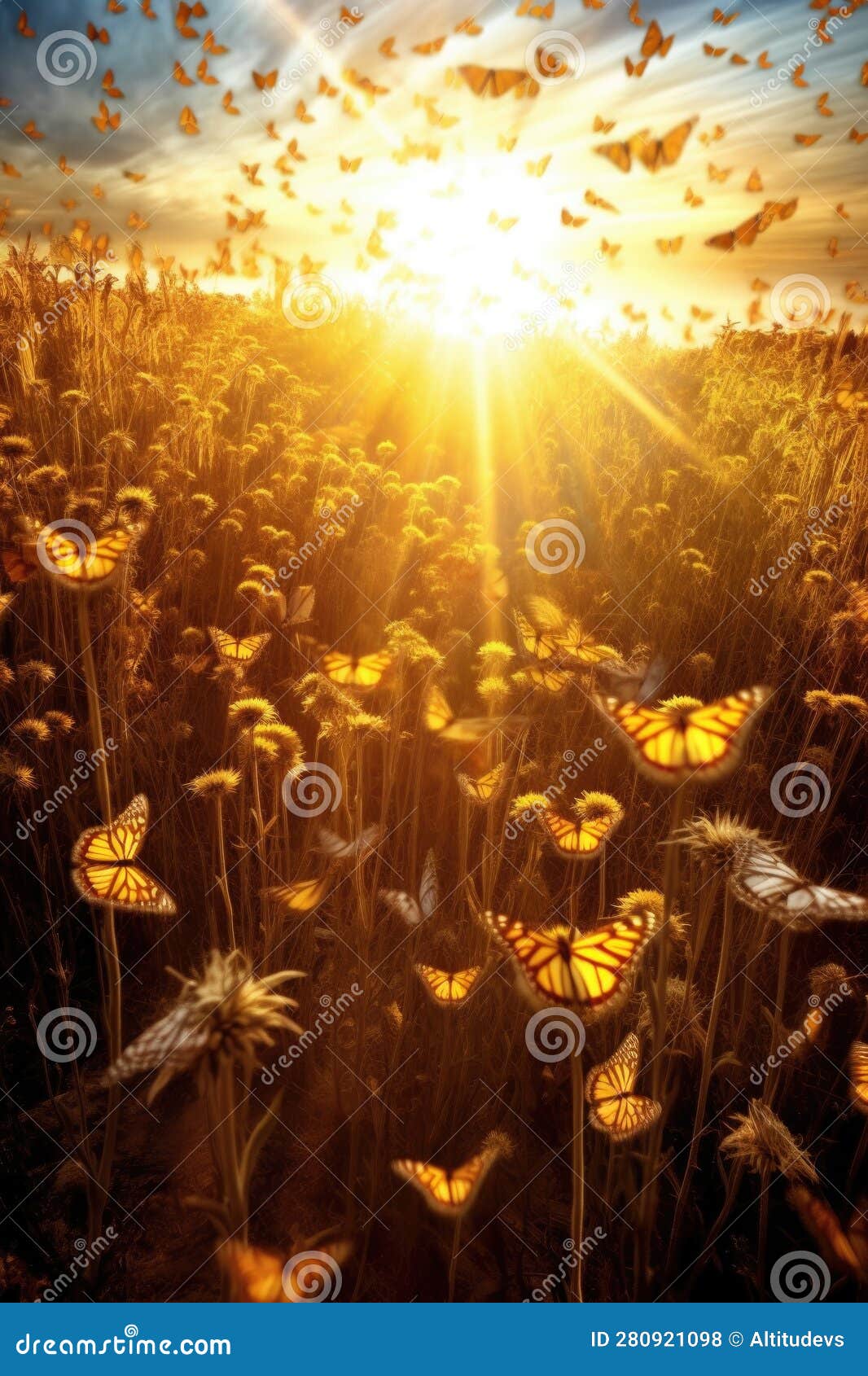 Butterfly Migration Cartoon Vector | CartoonDealer.com #2677915