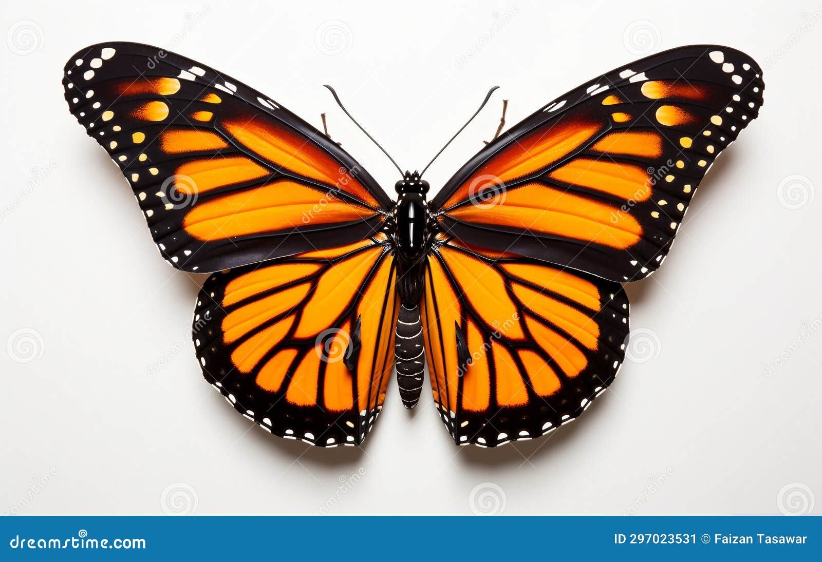 Monarch Butterfly on Transparent Background -Generative Ai Stock ...