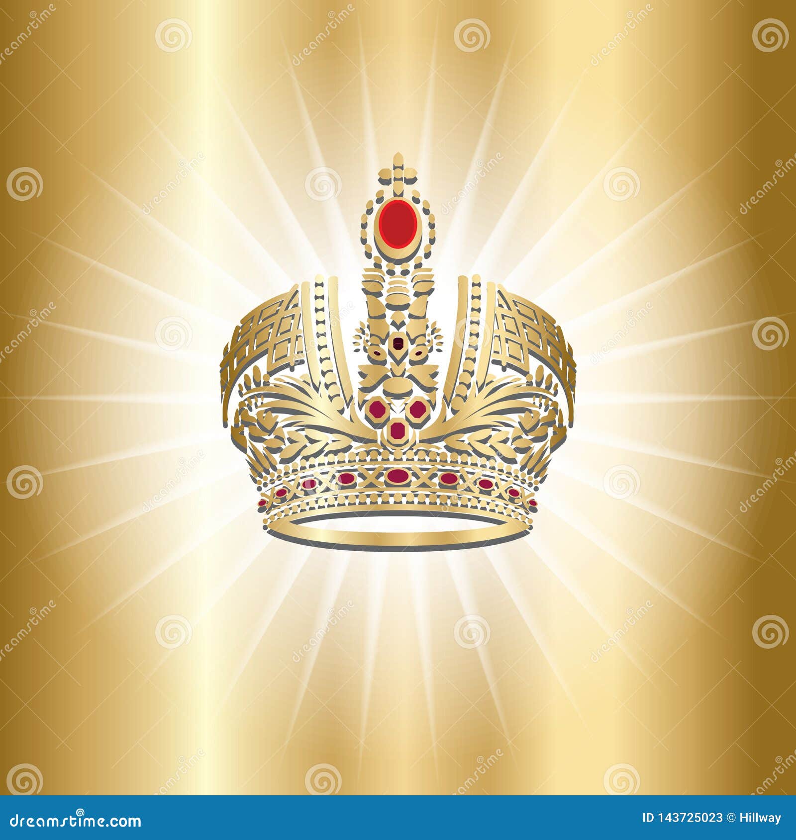 Monarch crown stock vector. Illustration of prince, design - 143725023