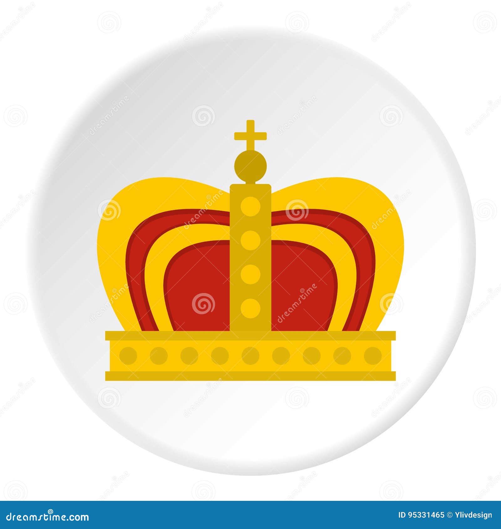Monarchy Crown Icon, Outline Style Cartoon Vector | CartoonDealer.com ...