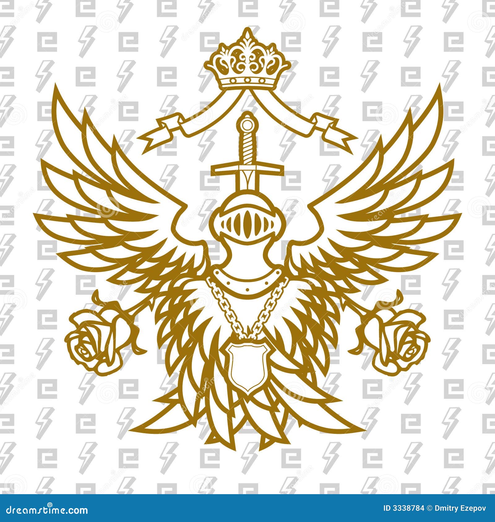 Monarchy Forever stock vector. Illustration of element - 3338784