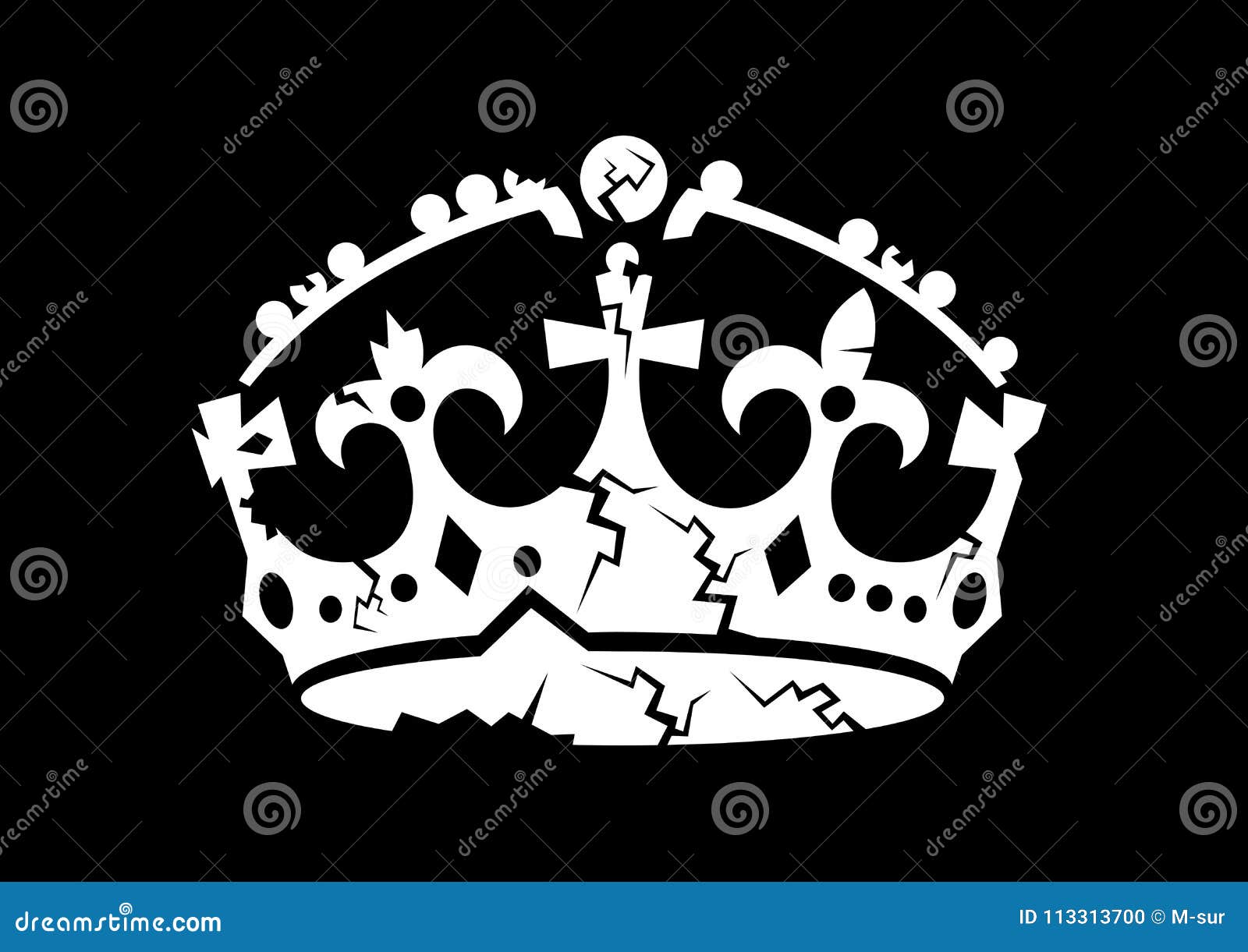 Abolish The Monarchy Symbol Vector Illustration | CartoonDealer.com ...