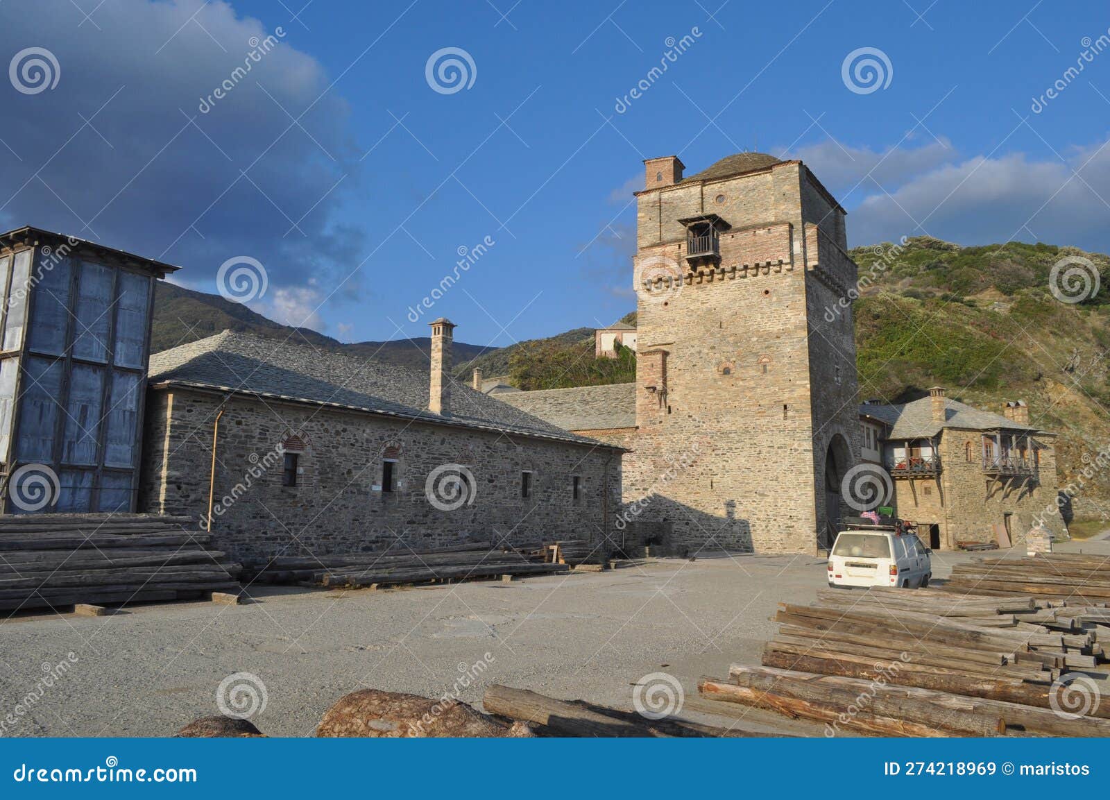 The Monastery of Iviron is a Monastery Built on Mount Athos Stock Image ...