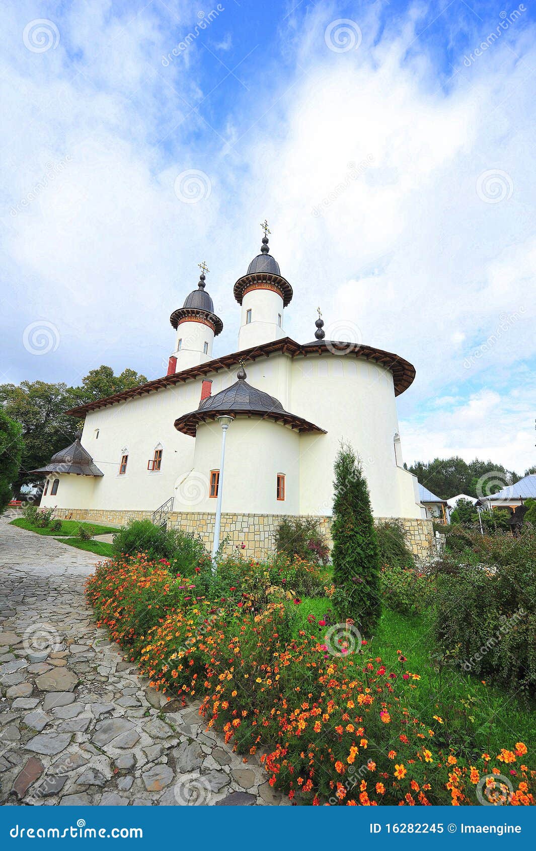 Monasteries of Moldavia: Varatec Stock Image - Image of convent, christ ...