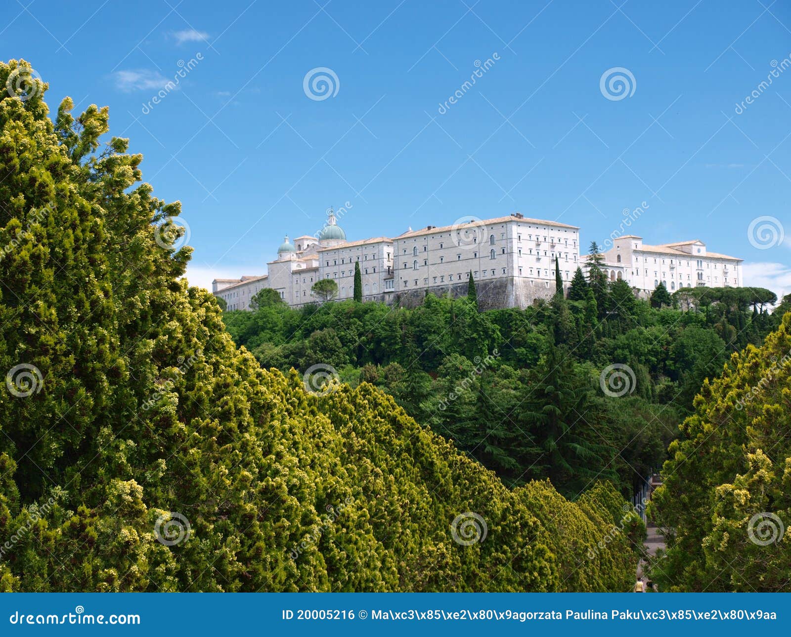 Monasterio Benedictino, Monte Cassino, Italia Foto de archivo - Imagen ...
