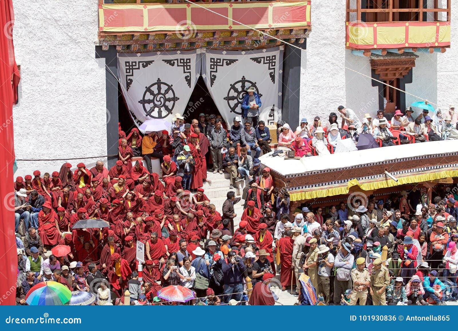 Monasterio De Hemis, Ladakh, La India Foto editorial - Imagen de indio ...