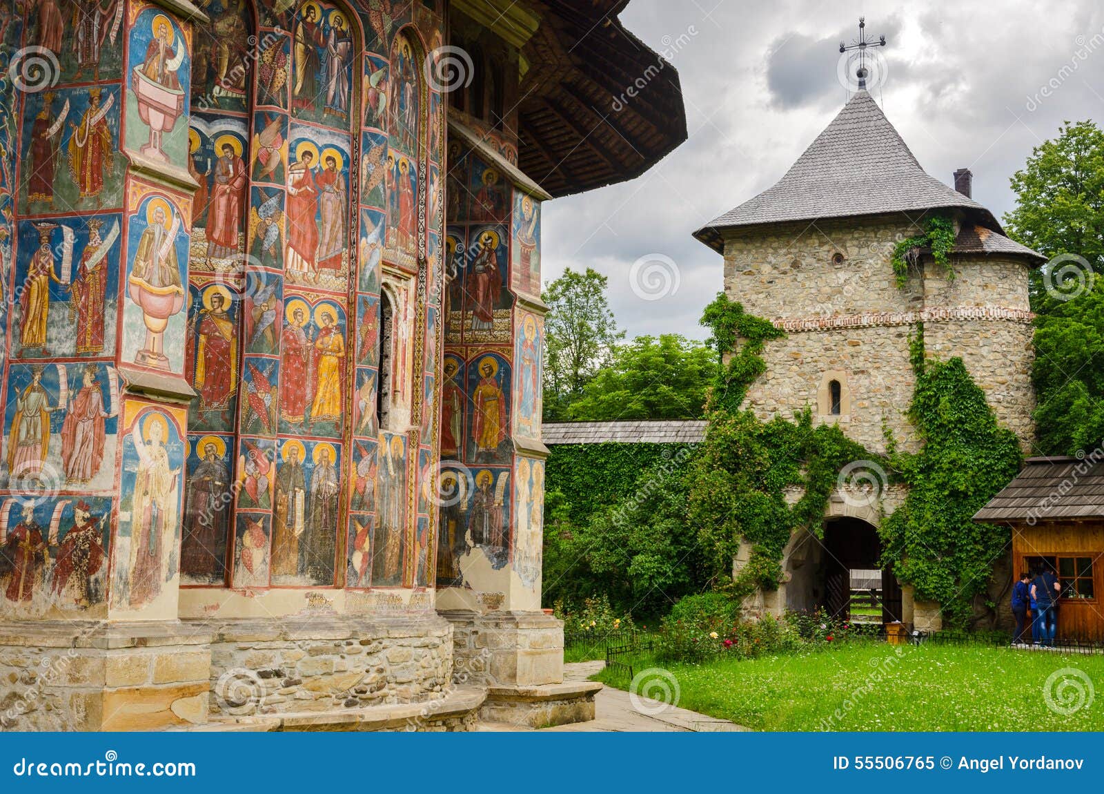 Monasterio De Moldovita, Rumania Imagen de archivo - Imagen de rumano ...