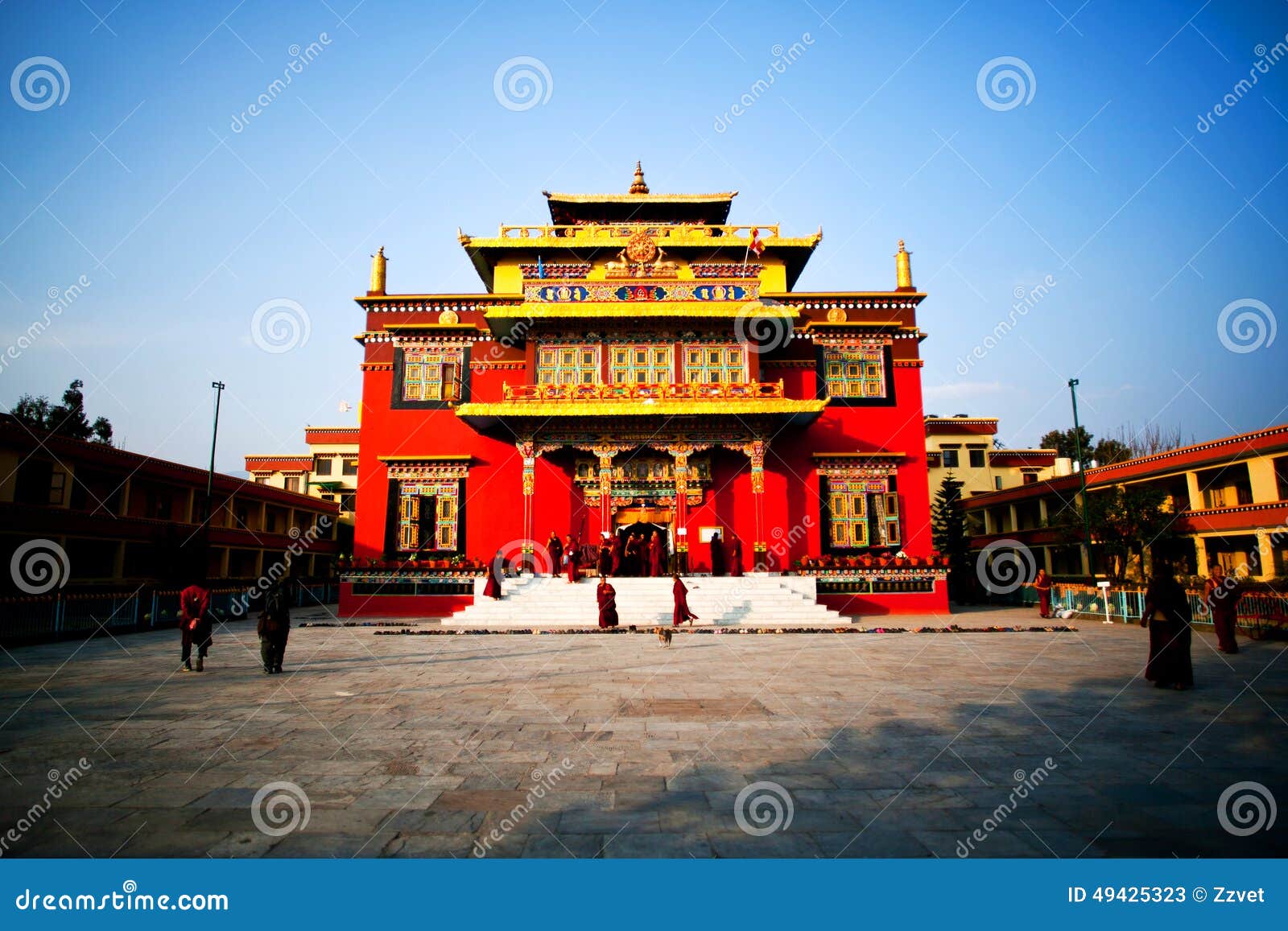 Monasterio De Shechen En Katmandu, Nepal Foto de archivo editorial ...