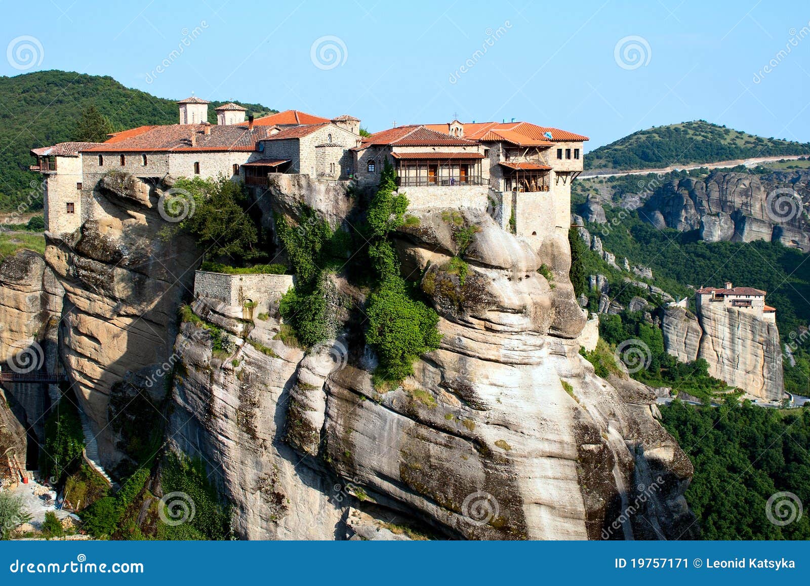 Monasterio Varlaam, Meteora, Grecia Imagen de archivo - Imagen de viejo ...