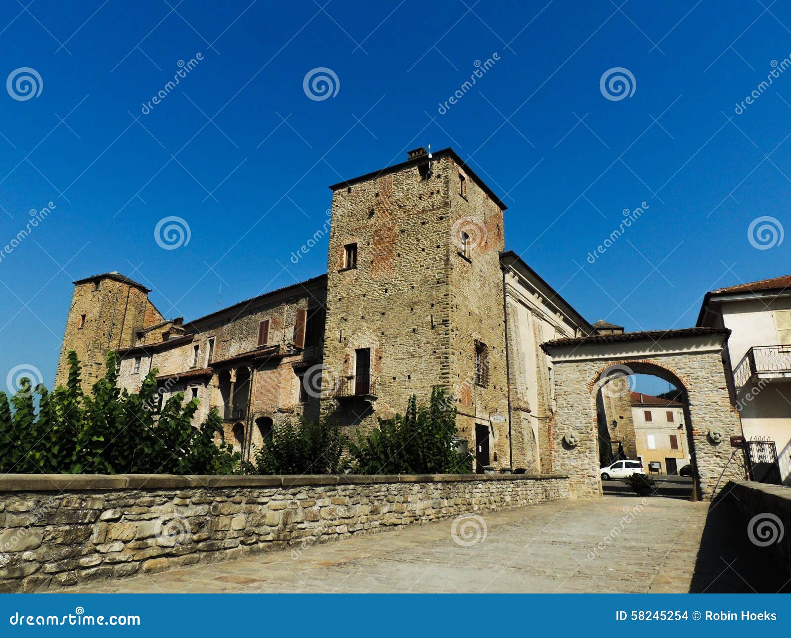 Monastero Bormida 3 stock photo. Image of tower, piemonte - 58245254