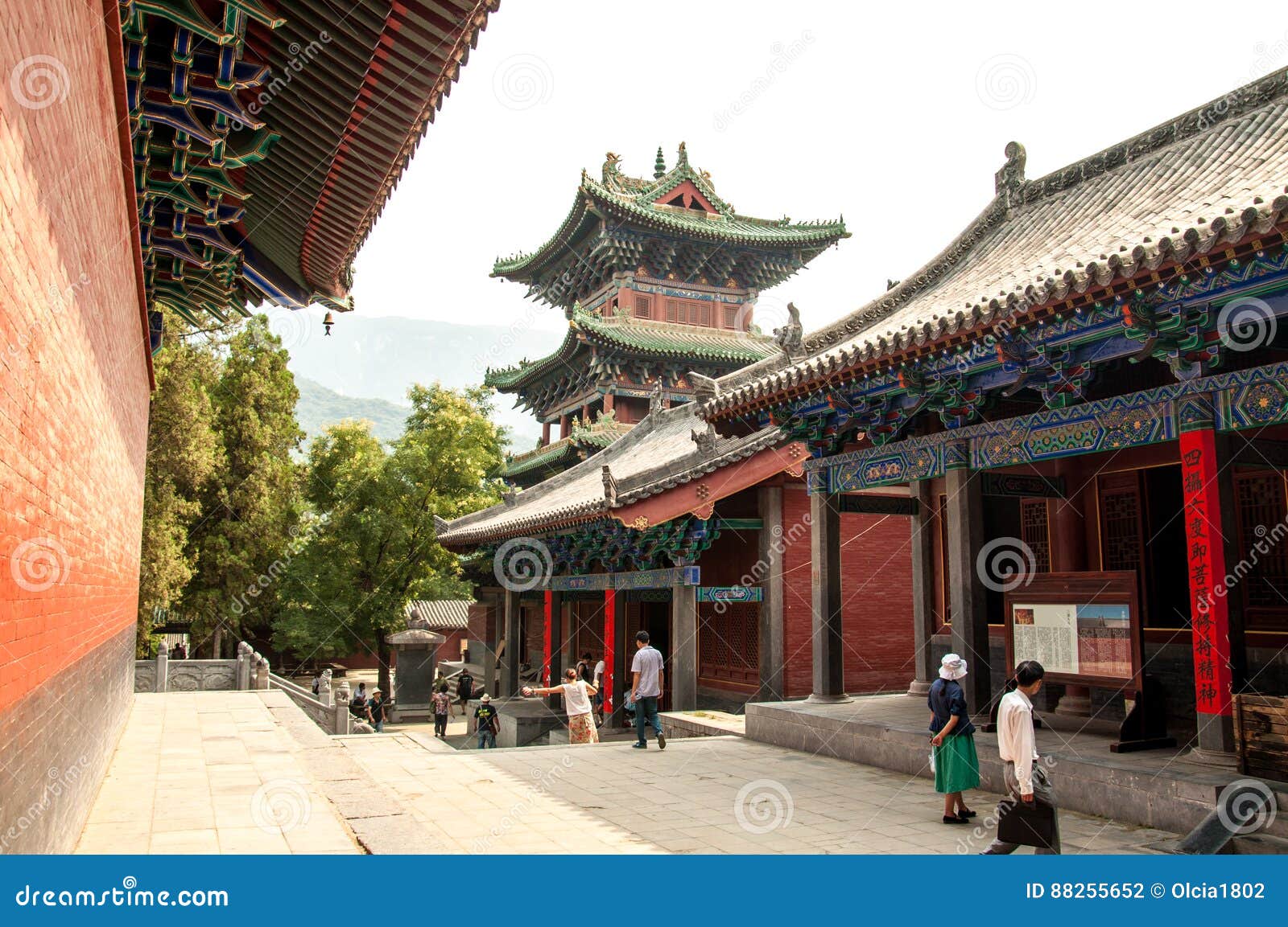 Monastero di Shaolin fotografia editoriale. Immagine di turisti - 88255652