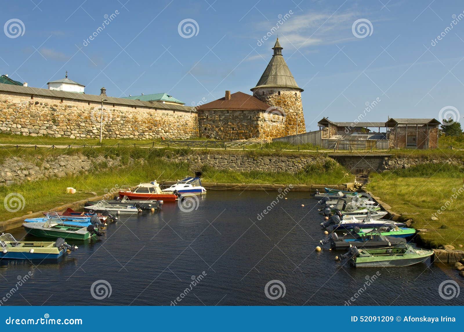 Monastero di Solovetskiy immagine stock. Immagine di religioso - 52091209