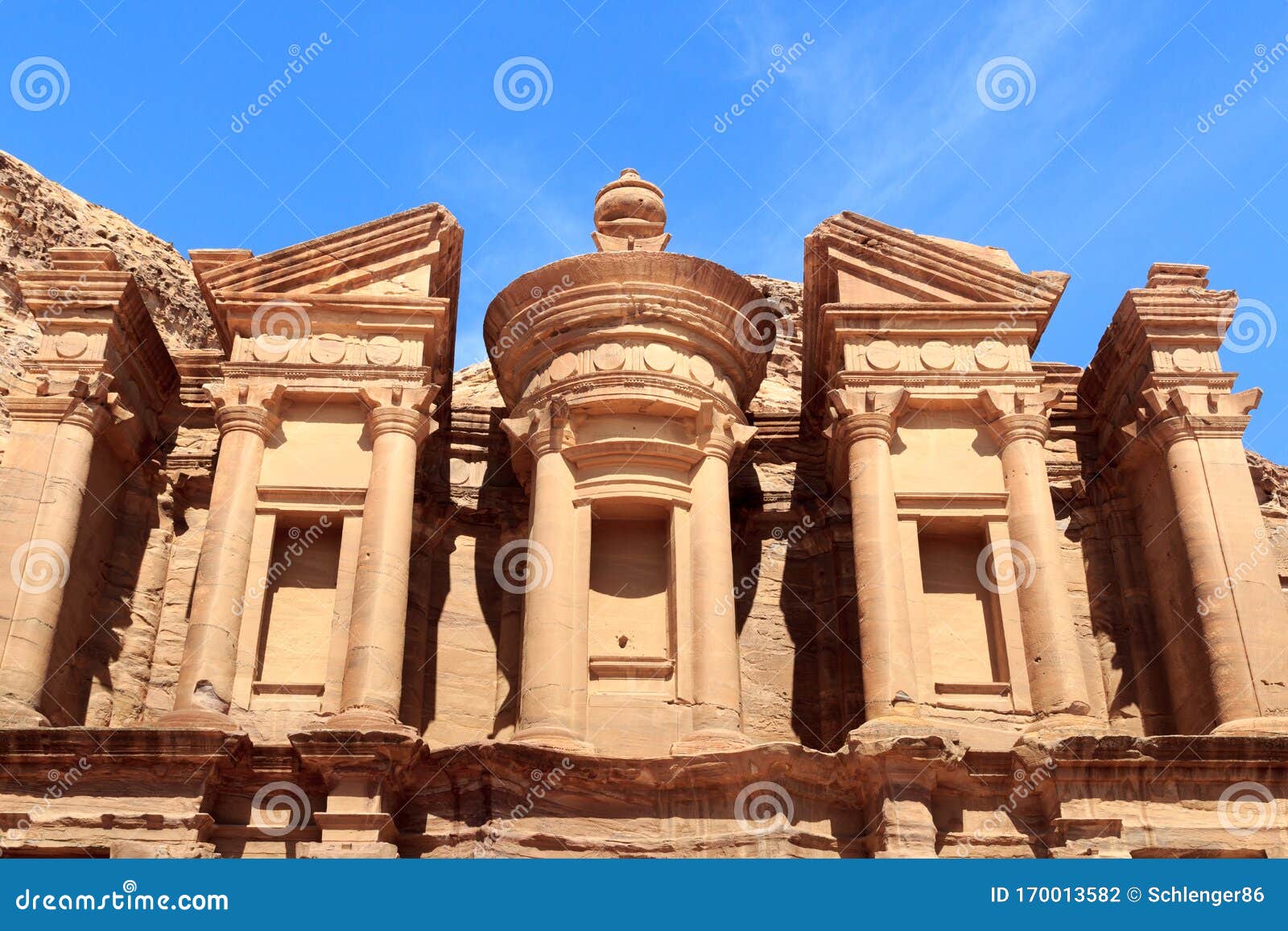 The Monastery Ad Deir in Ancient City of Petra, Jordan Stock Photo ...