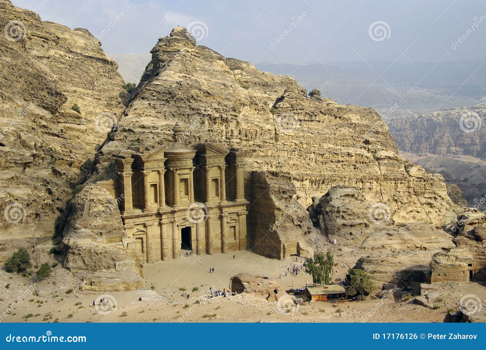 Monastery Ad-Deir in Petra, Jordan. Stock Photo - Image of archaeology ...