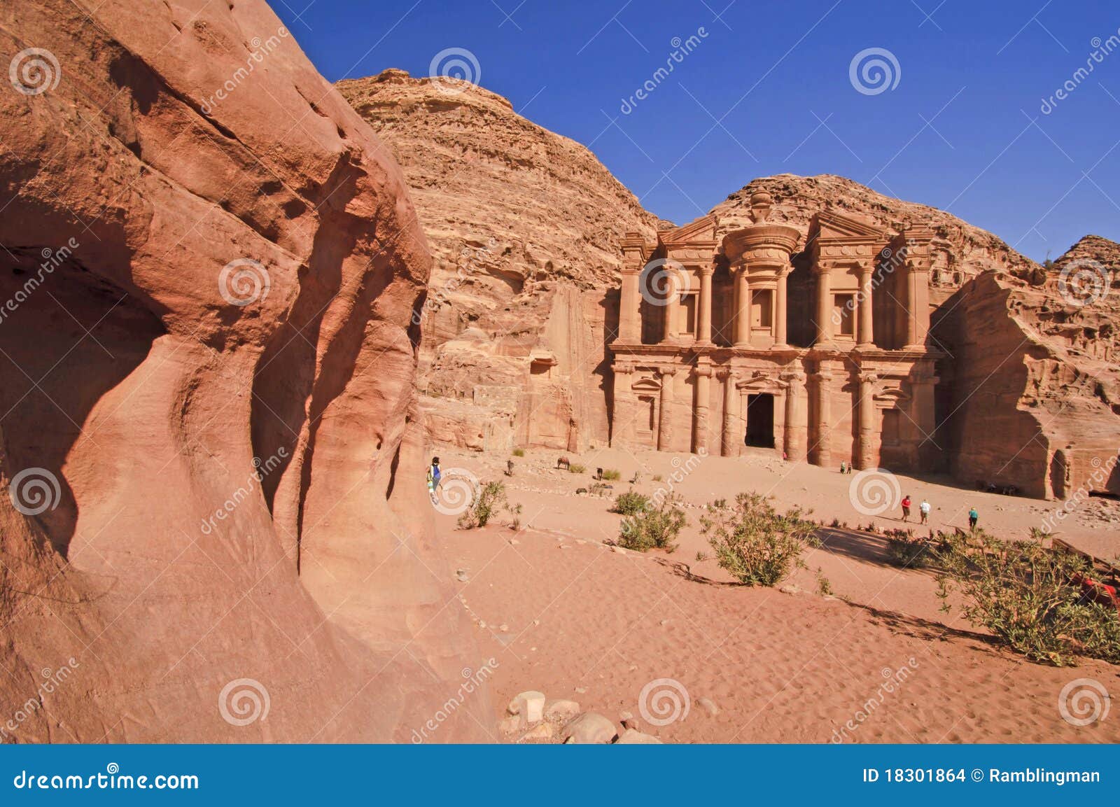 The Monastery (Ad-Deir). Petra, Jordan Editorial Stock Image - Image of ...