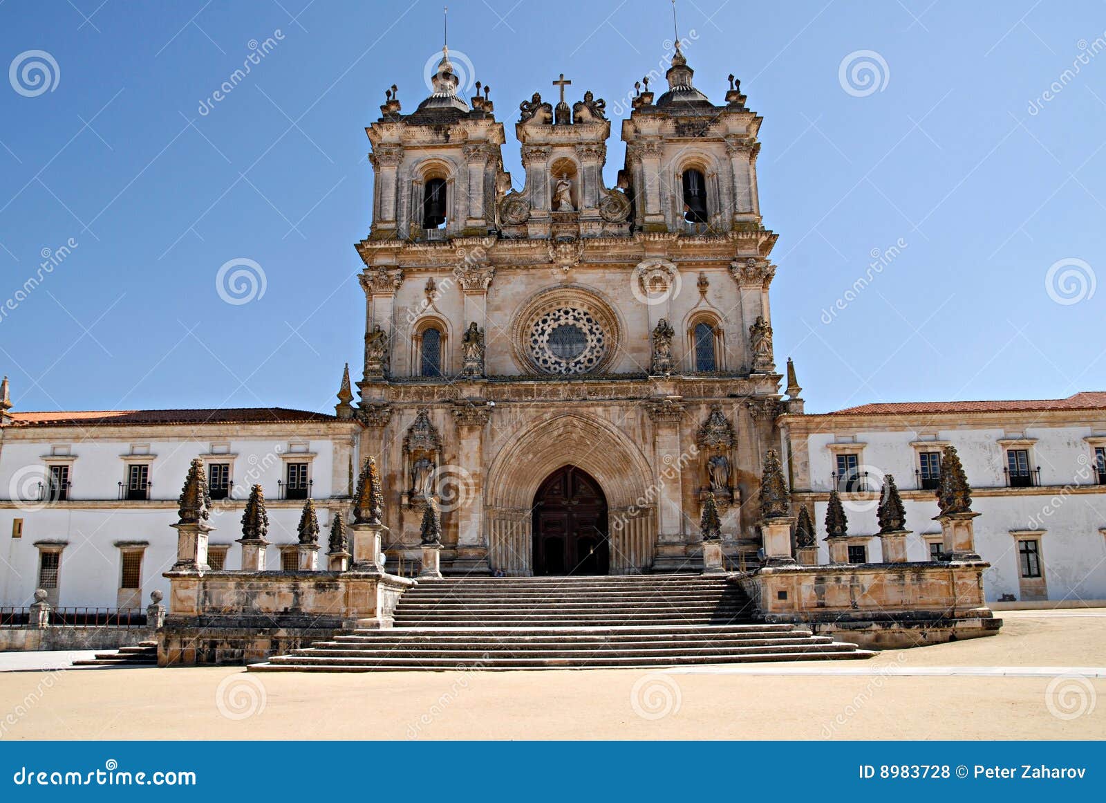 The Monastery of Alcobaca, Portugal. Stock Photo - Image of ...