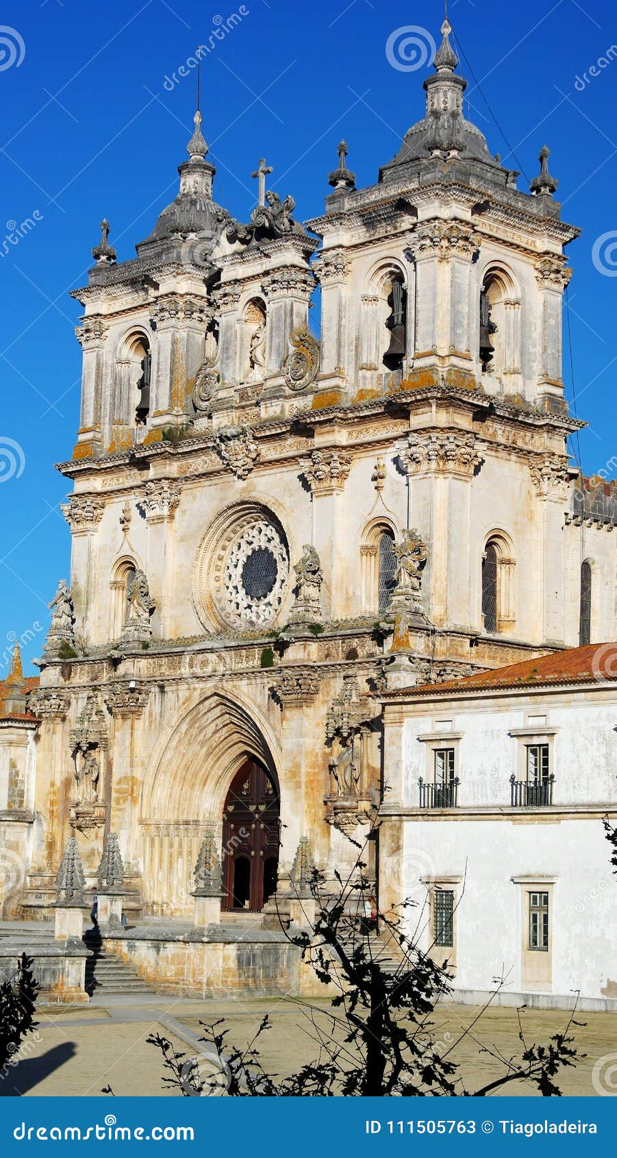Monastery of Alcobaca, Alcobaca, Portugal Stock Image - Image of ...