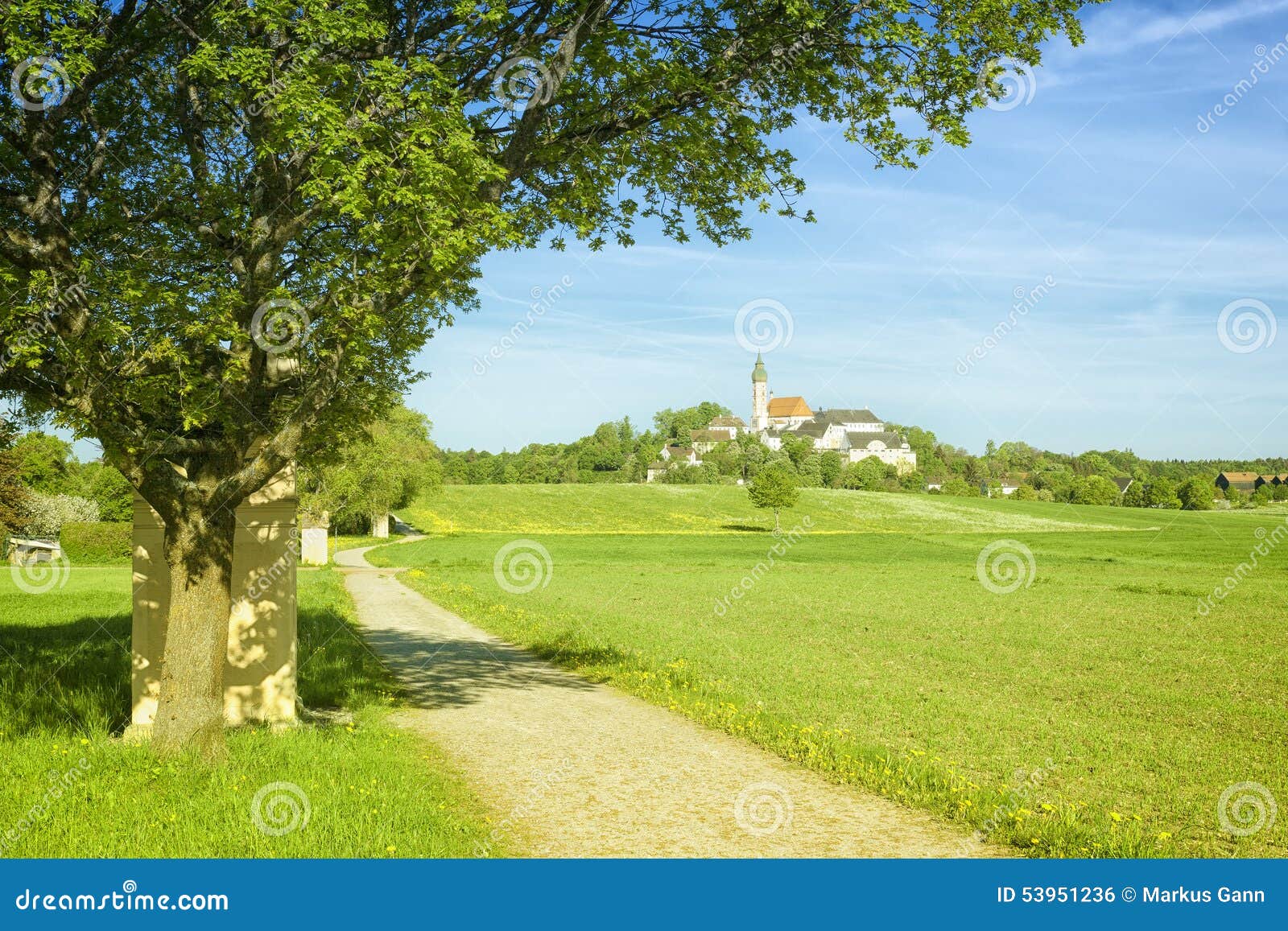 Monastery Andechs stock photo. Image of pilgrimage, hill - 53951236