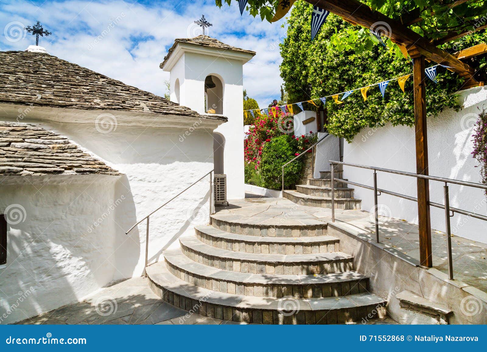 Monastery of Archangel Michael, Thassos Island, Greece Stock Photo ...