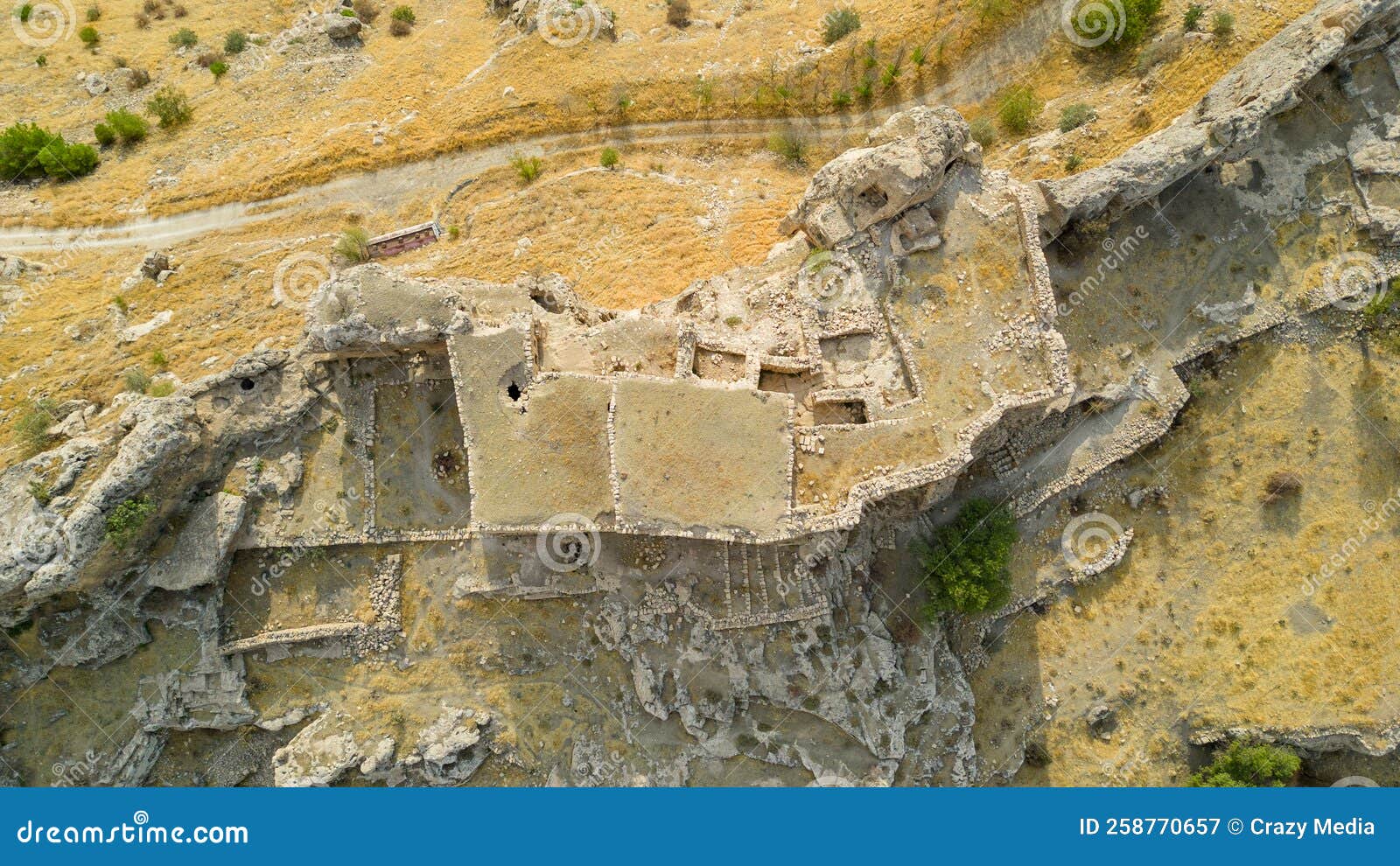 Monastery Architecture Built on a Cliff on a Mountain in an Old and ...