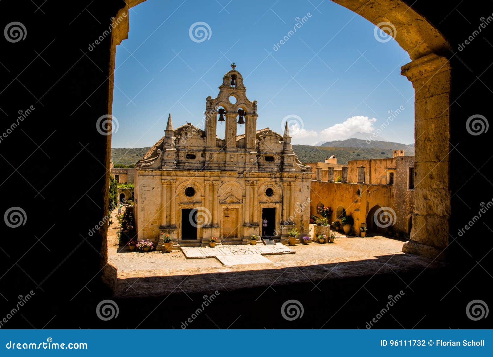 Monastery of Arkadi, Creta, Greece Stock Photo - Image of historic ...