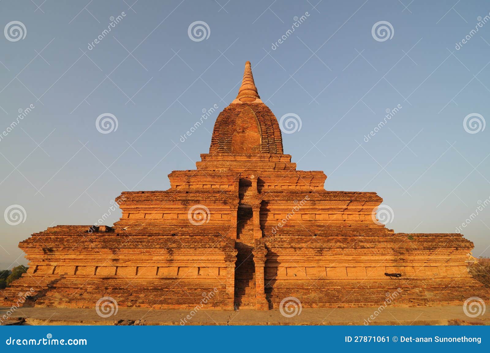 Monastery in Bagan, Myanmar Stock Image - Image of monastery, ancient ...