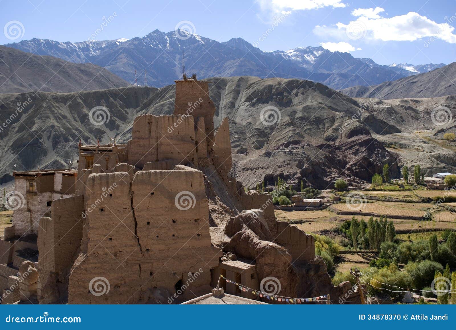 Monastery, Basgo, Ladakh, India Stock Photo - Image of natural ...