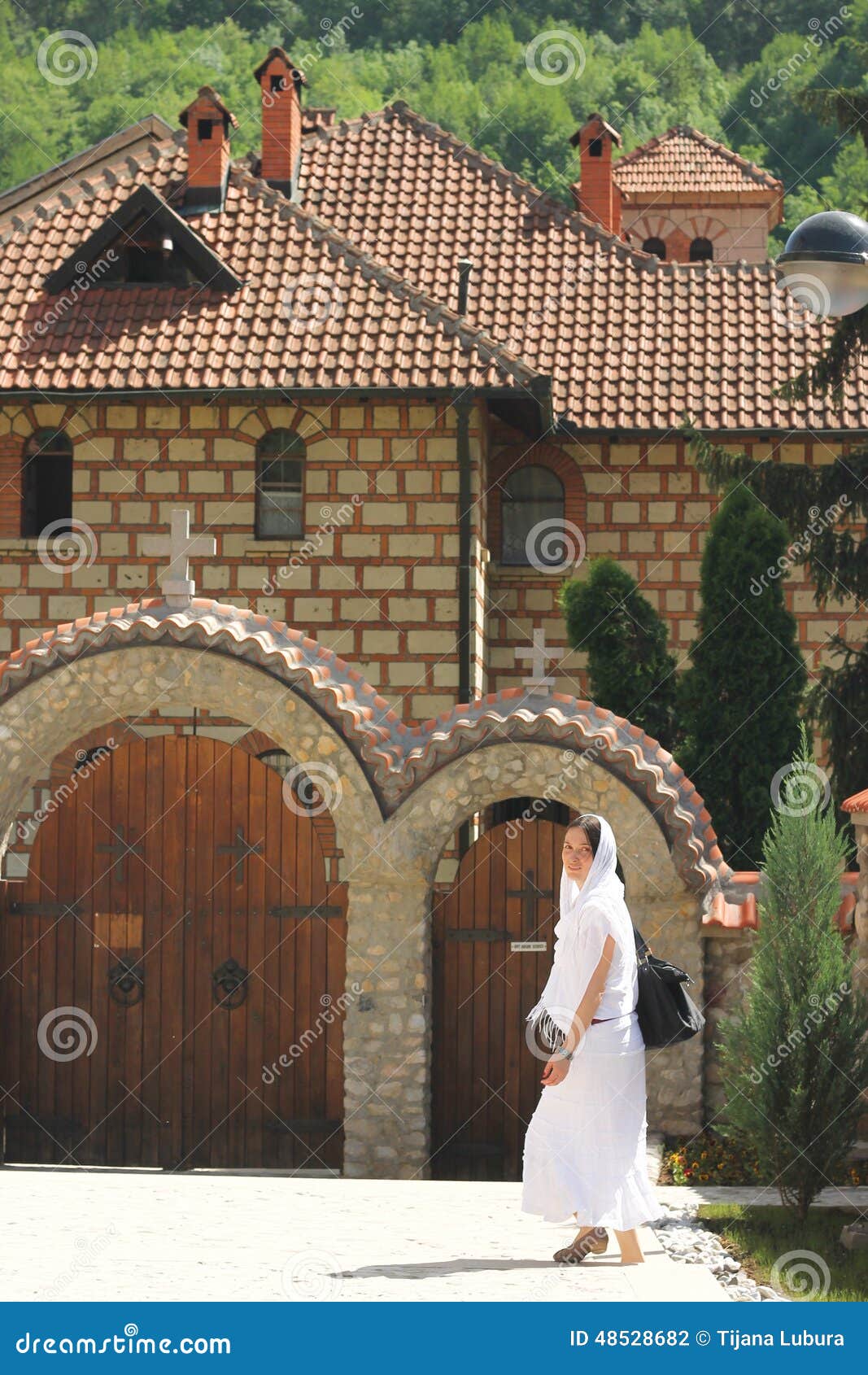 Monastery Celije stock photo. Image of town, cross, building - 48528682