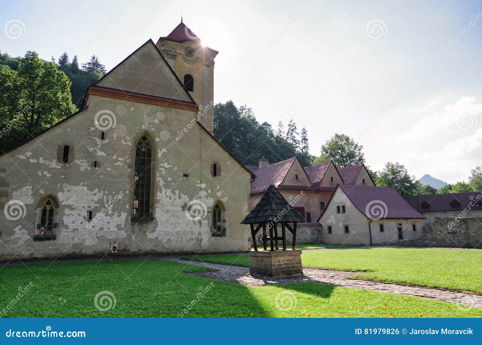 Monastery Cerveny Klastor, Slovakia Stock Photo - Image of castle ...