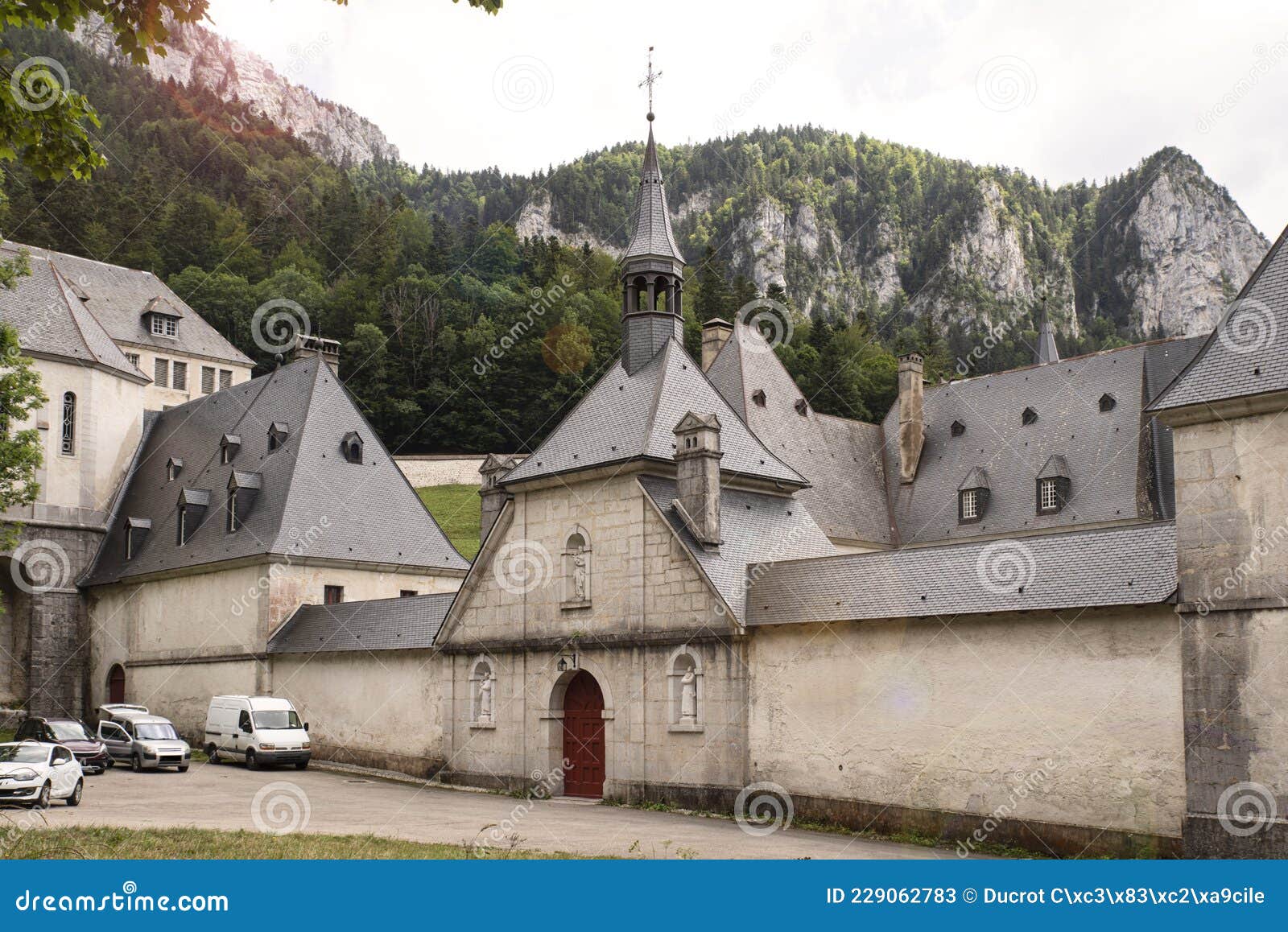 Ancient Monastery in the Alps Editorial Stock Photo - Image of religion ...