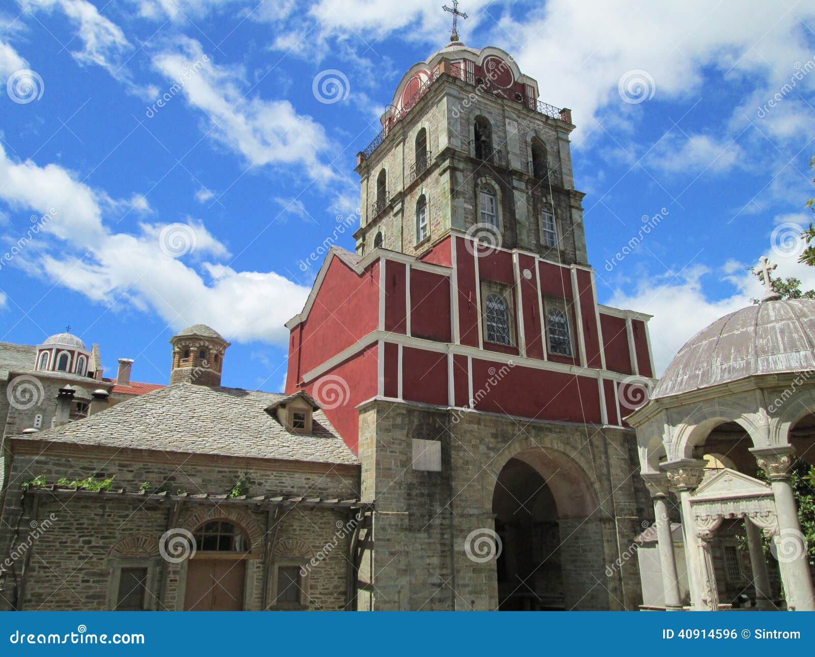 Monastery Church on Mount Athos Stock Photo - Image of help, monastery ...