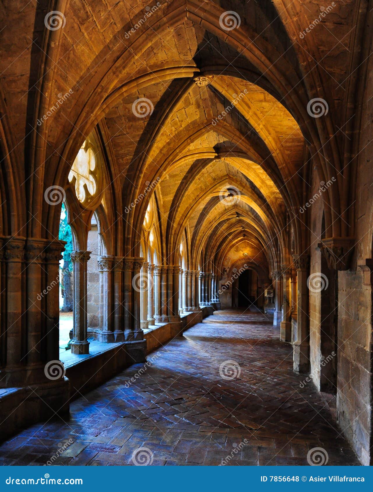 Monastery cloister stock photo. Image of cistercian, veruela - 7856648